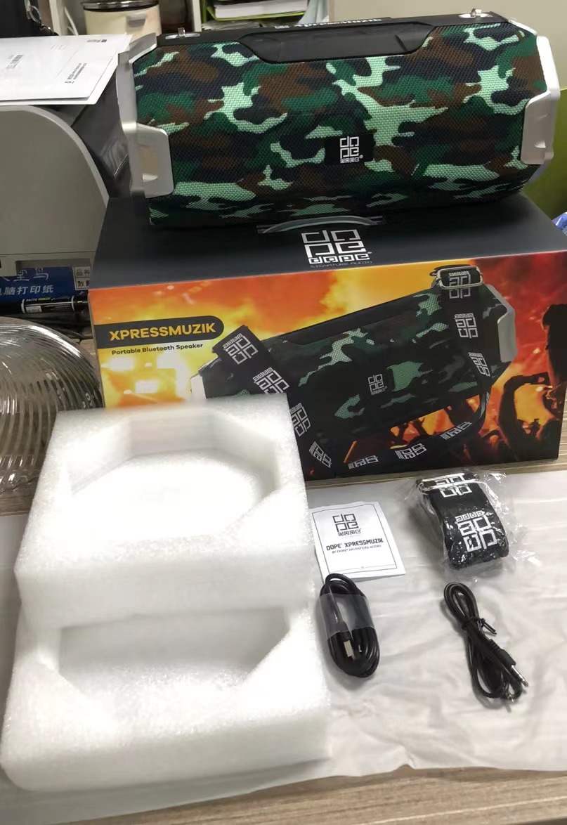 Dope XpressMuzik(R) Powerful Portable Bluetooth Speaker, Heavy Bass ...