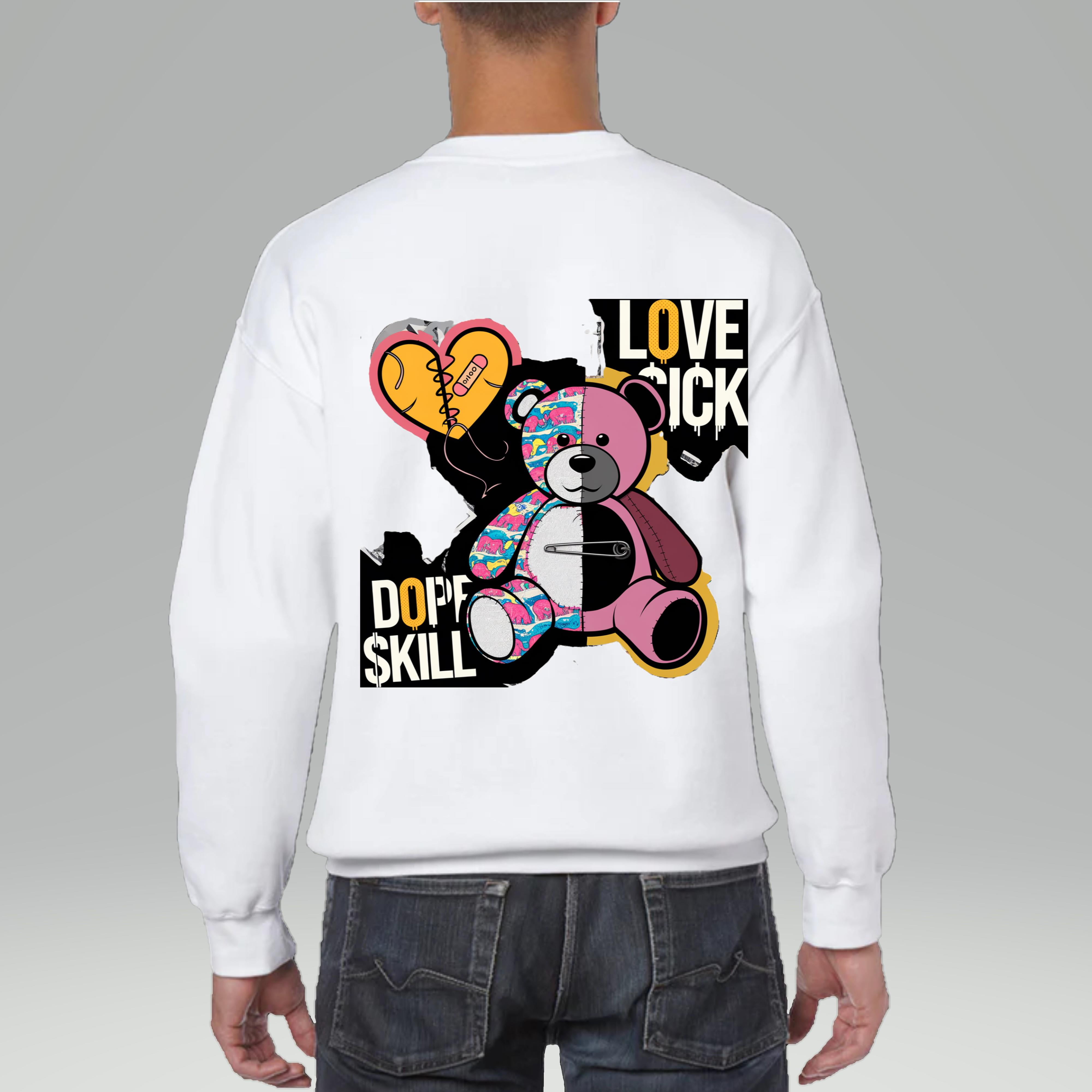 DopeSkill Valentine's Day SWEATSHIRT FOR MEN, Love Sick Graphic for 2025,Comfortable Fit ...