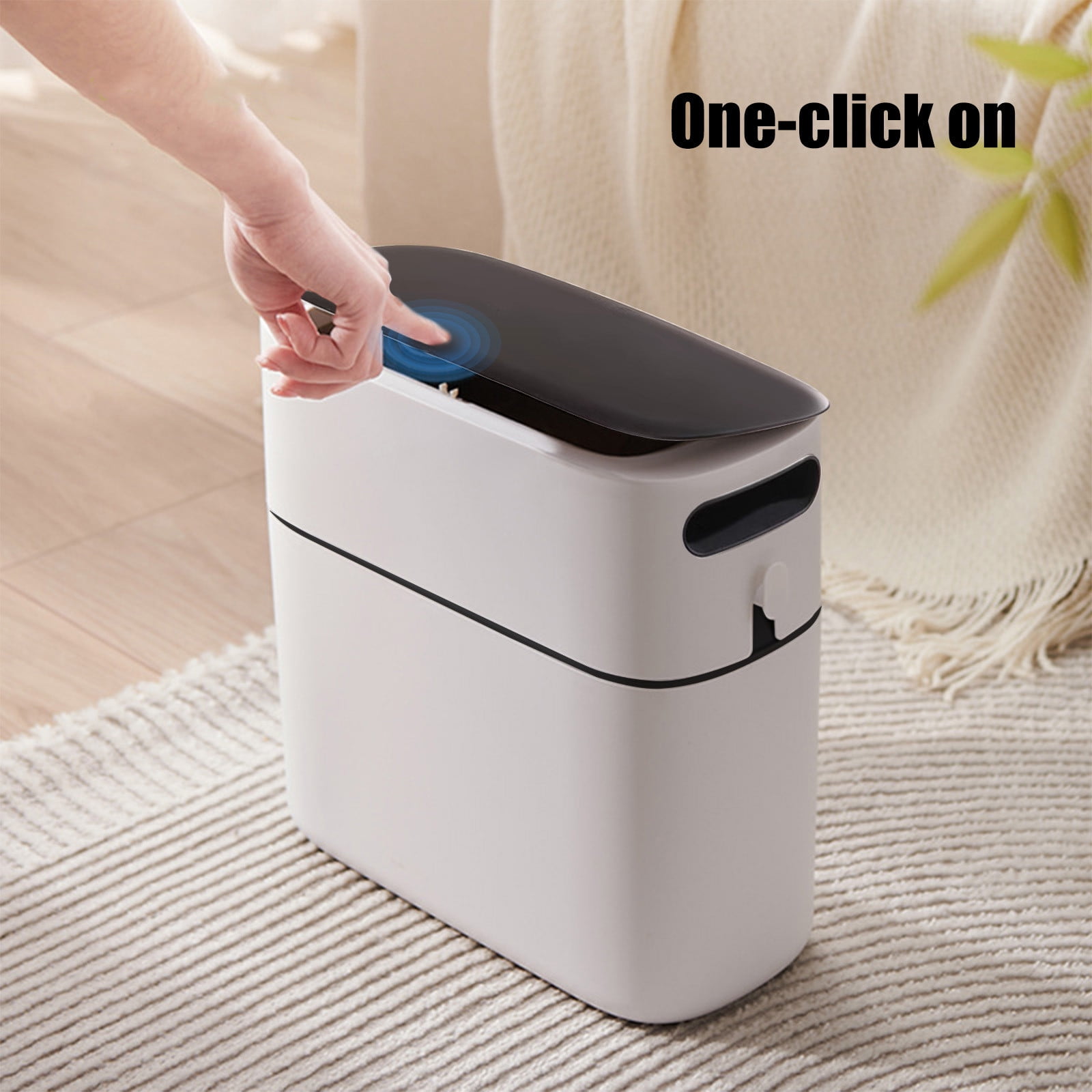 Dopebox 13 Gallon Automatic Garbage Can, Kitchen Trash Bin, Bathroom ...