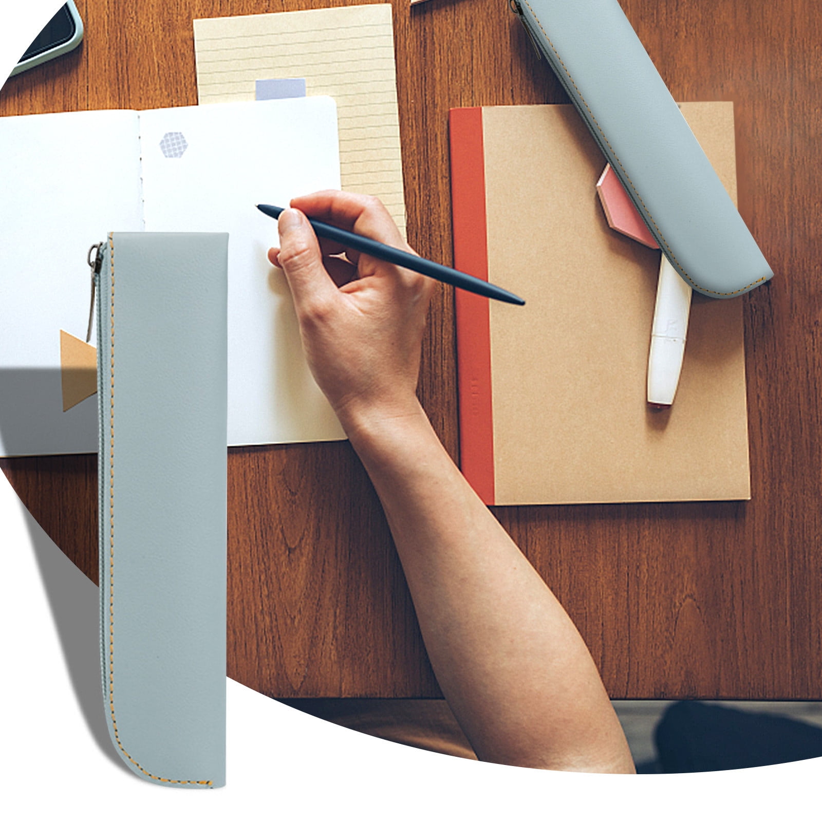 Dopebox 3 Compartment Pouch Pen Bag Pencil Pouches for 3 Ring Binder ...