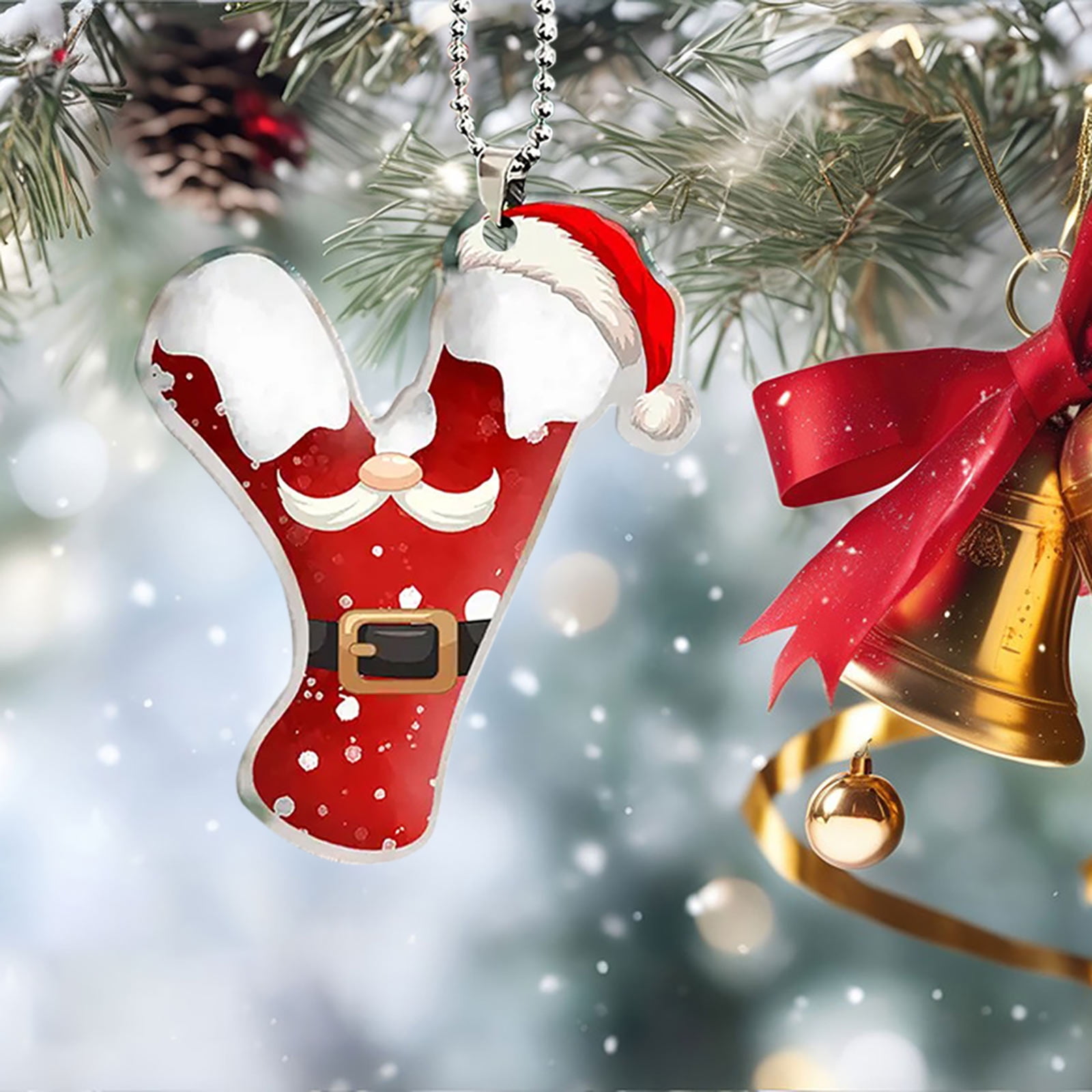 Dopebox Christmas Ornaments Clearance Christmas 26 Letter Ornaments Red ...