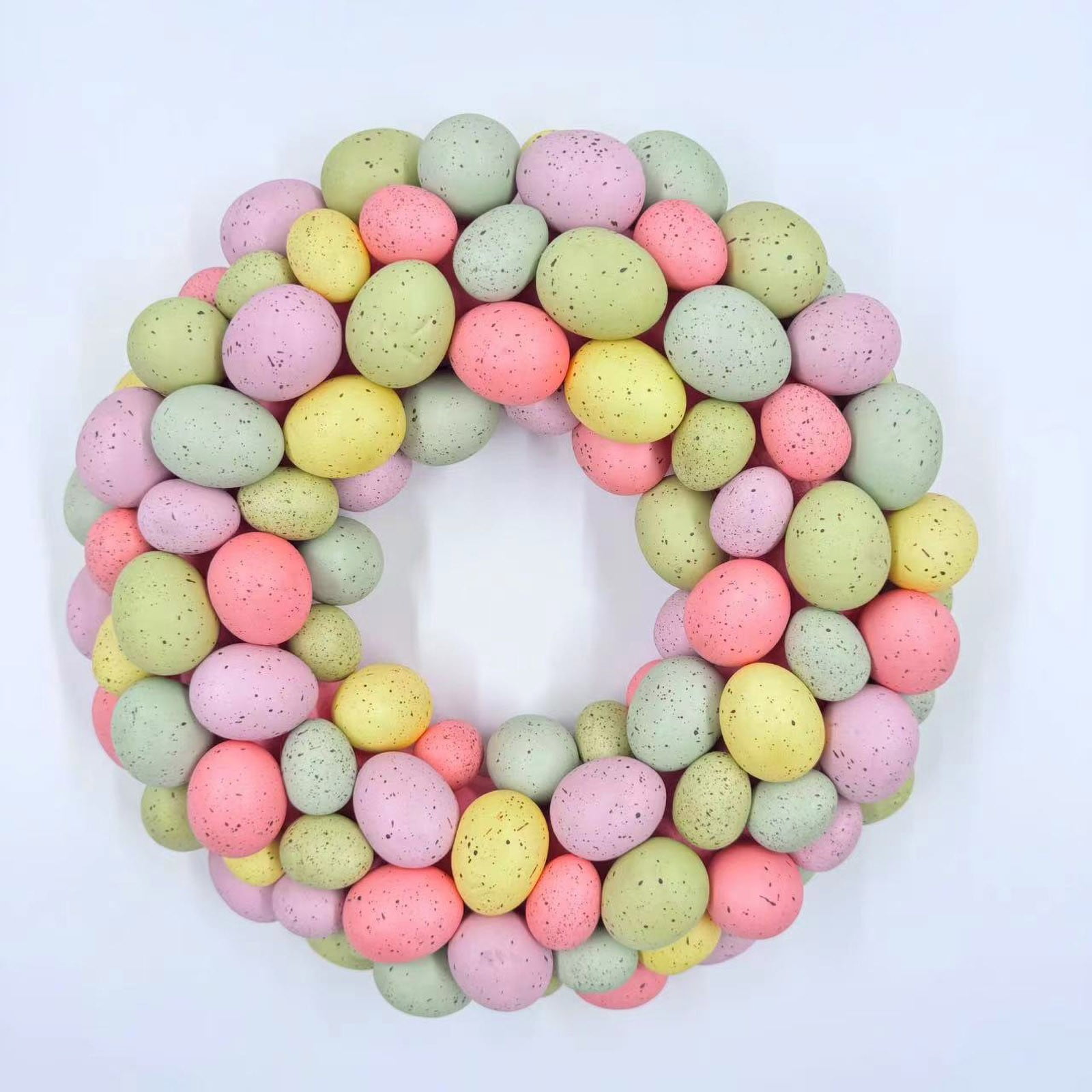 Dopebox Easter Wreaths for Front Door, Artificial Easter Colorful Egg ...