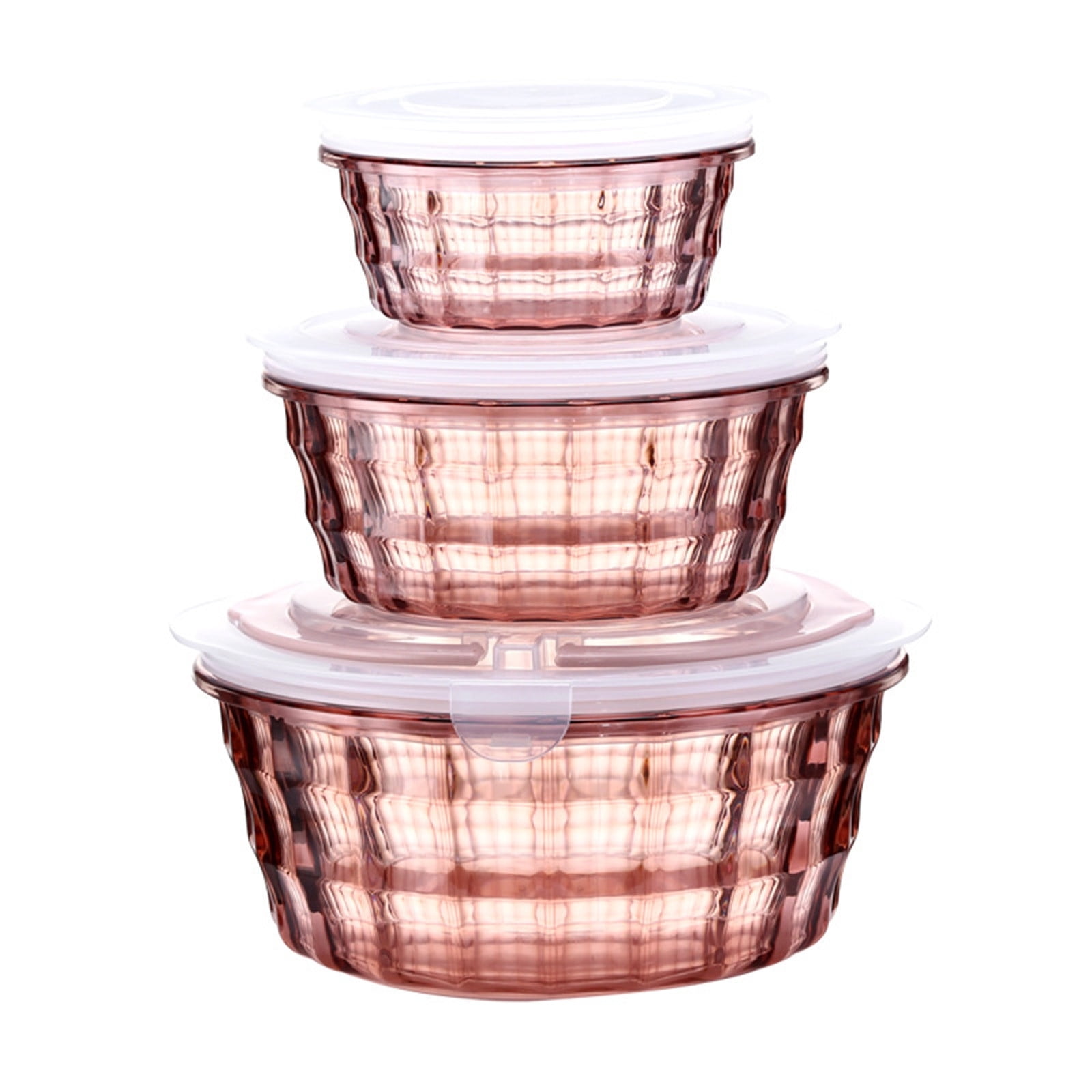 Dopebox Fresh-keeping Bowl With Lid Household Microwaveable Round Bento ...