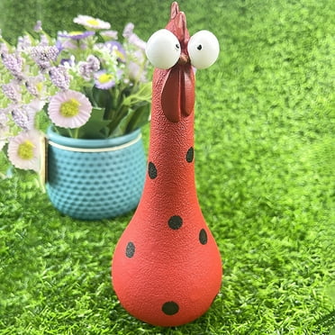 NSESSHome Clearance Silly Chicken Decor Silly Concrete Chickens Resin ...