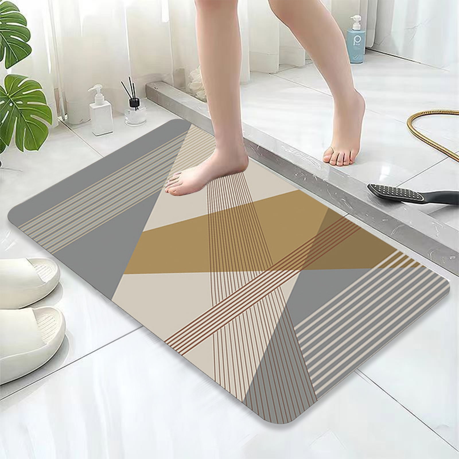 Dopebox Household Bathroom Mat Absorbent and Non-Slip, Bath Mat For ...