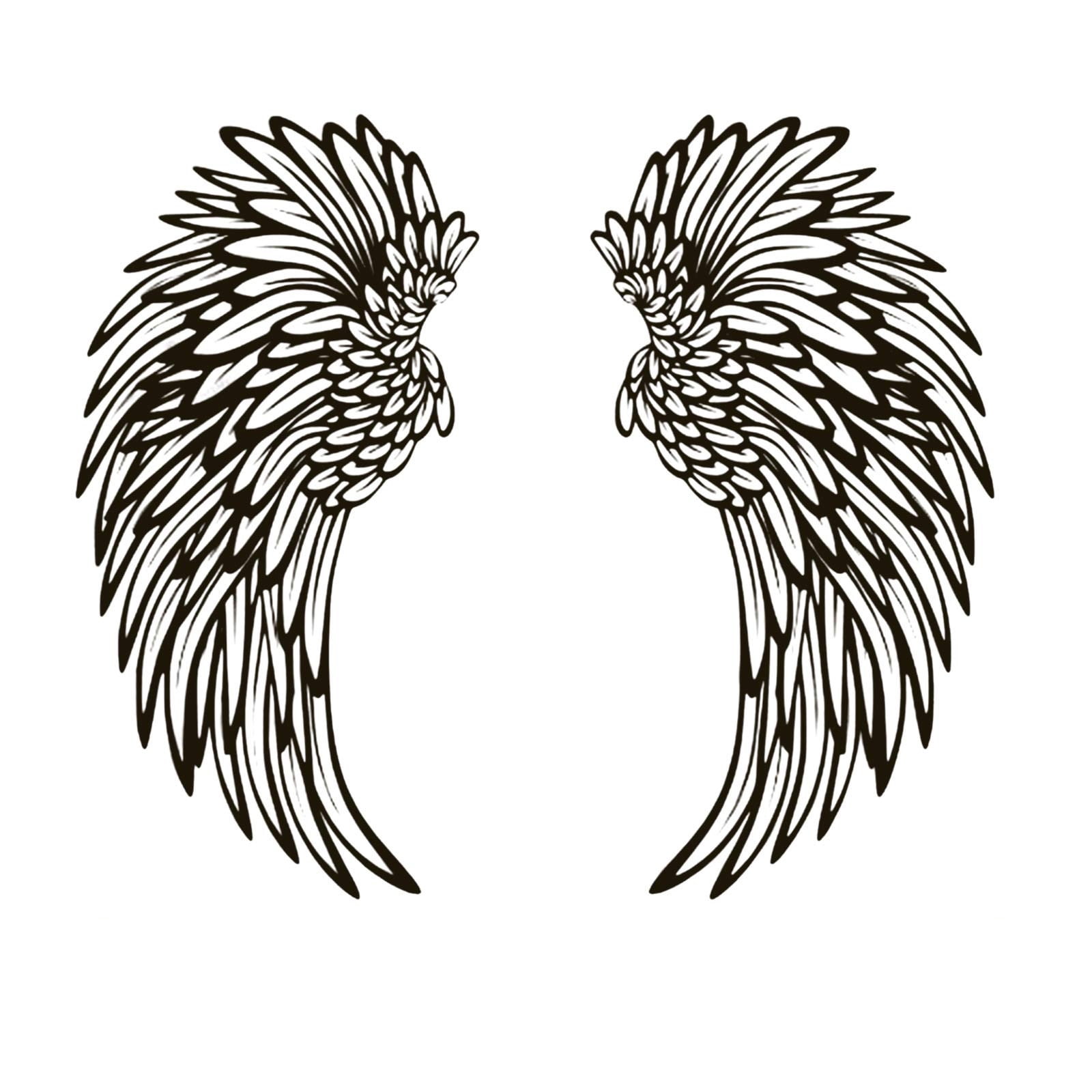 Dopebox Outside Home Decor Black Angel Metal Wall Art With LED Lights ...