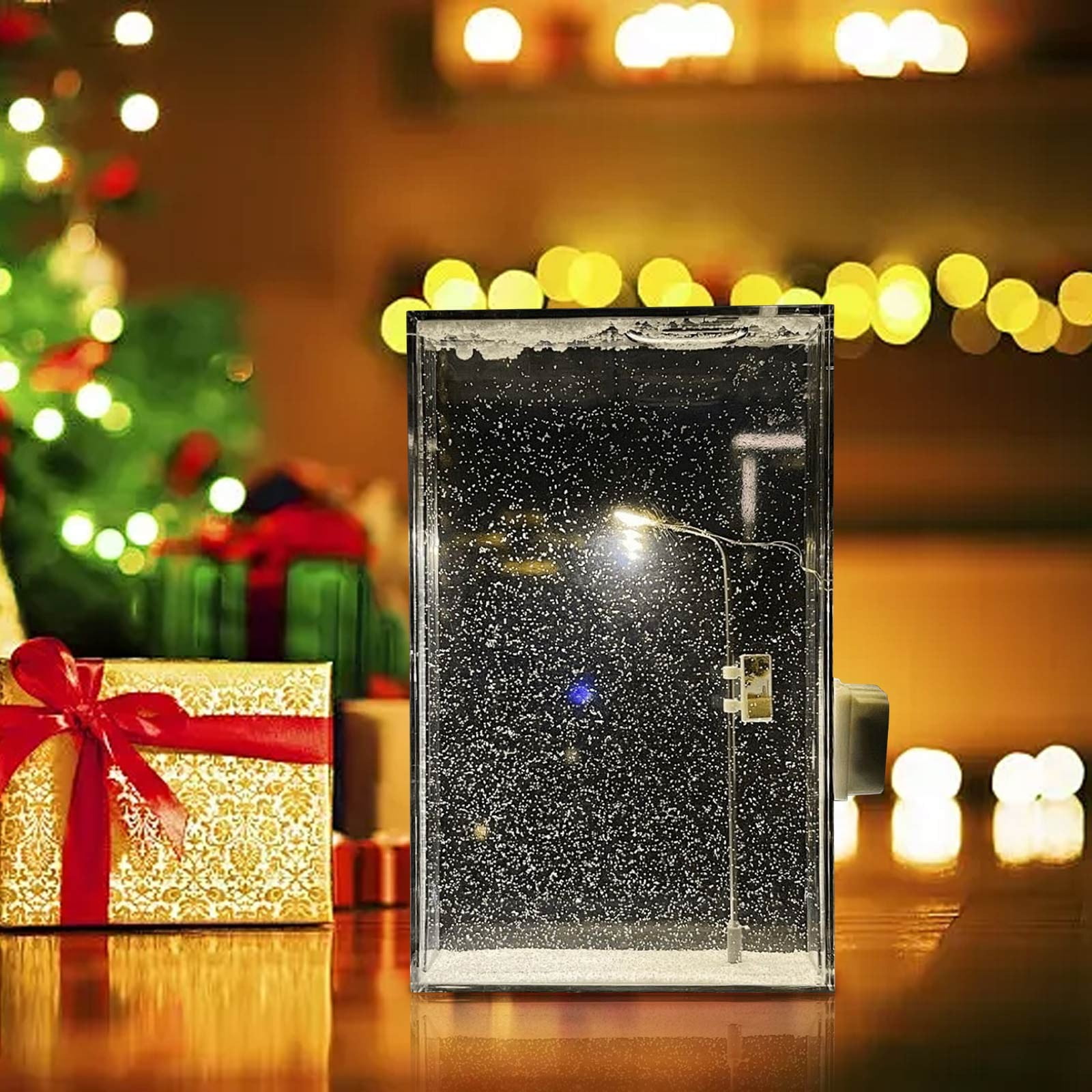 Dopebox Snowy Lamp Snowy Streetlamp Light, Street Light Quicksand Snowy ...