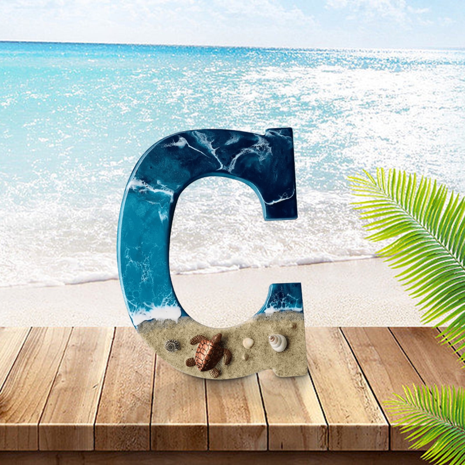 Dopebox Standing Beach Resin Letters, Beach Theme Letter for Wall ...