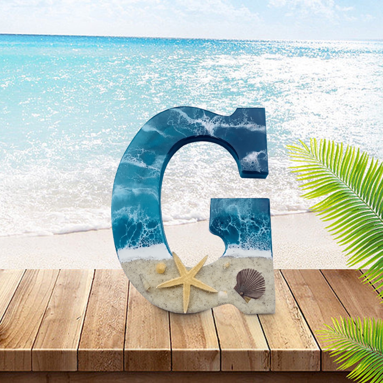 Dopebox Standing Beach Resin Letters, Beach Theme Letter for Wall ...
