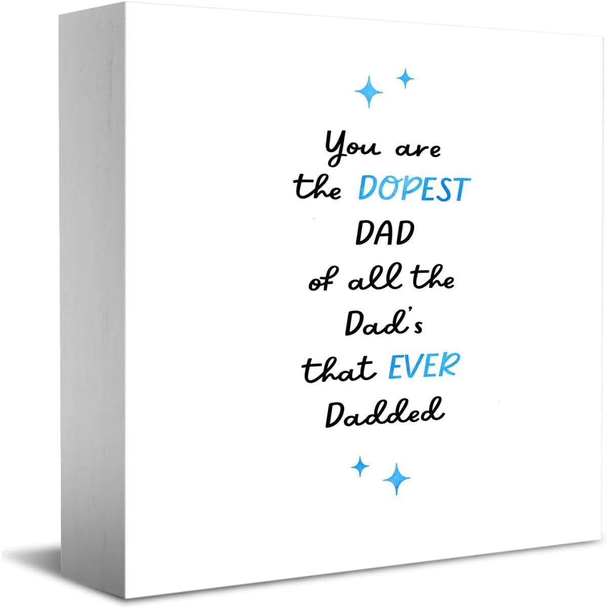 Dopest Dad Father's Day Decorative Signs Plaques Wooden Box Sign Desk ...