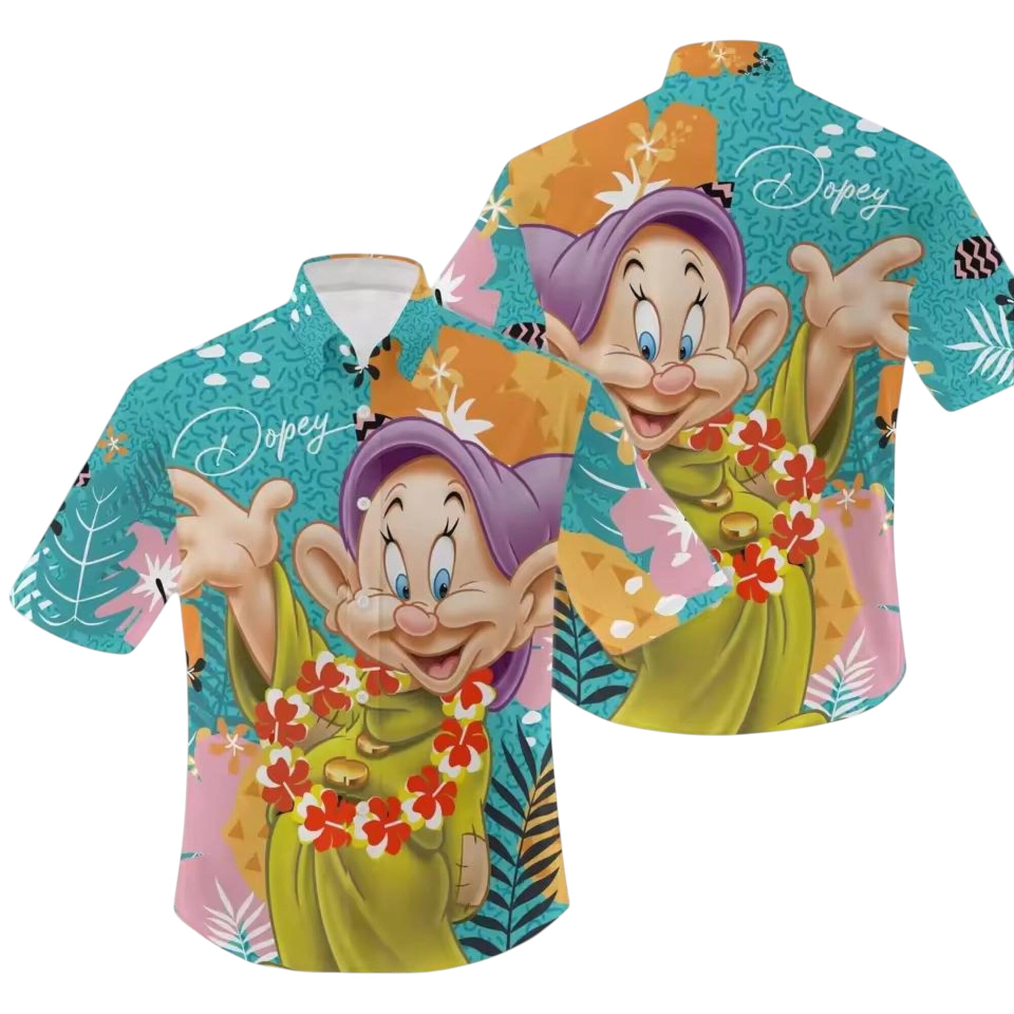 Dopey Dwarf Shirt, Dopey Hawaiian Shirt, Snow White Dwarf Shirt, Disney ...