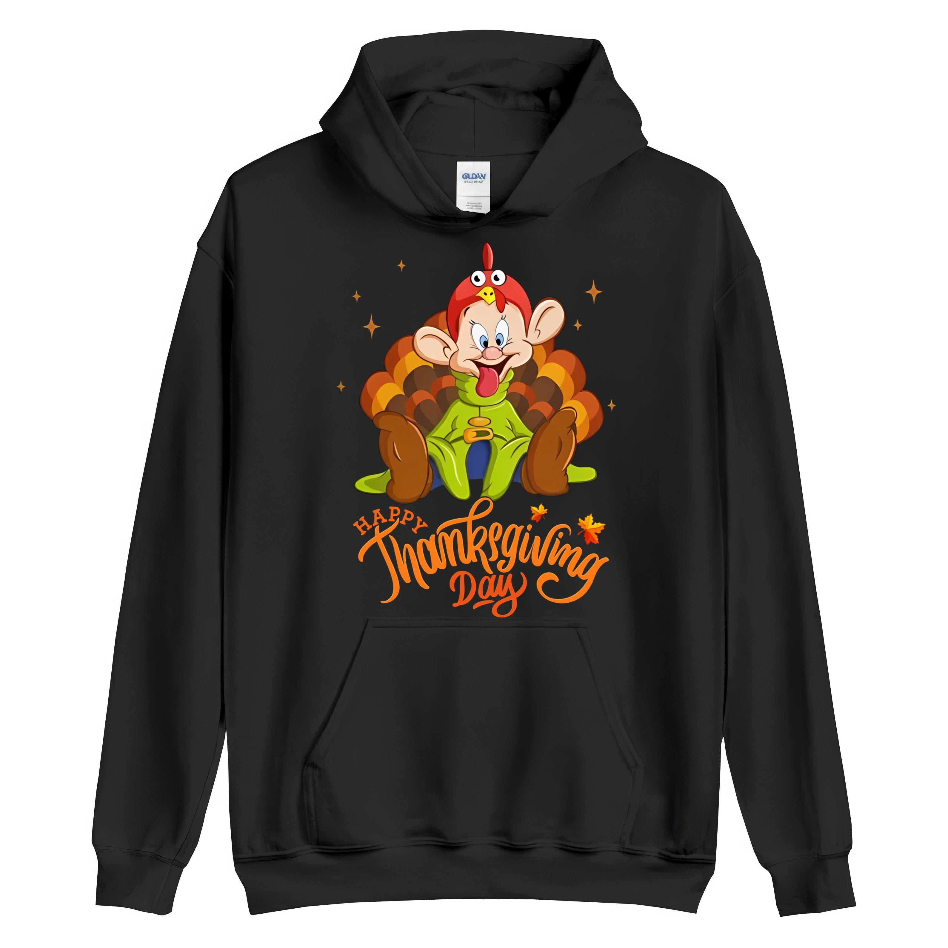 Dopey Dwarf With Turkey Wings Happy Thanksgiving Day Tshirt Women ...