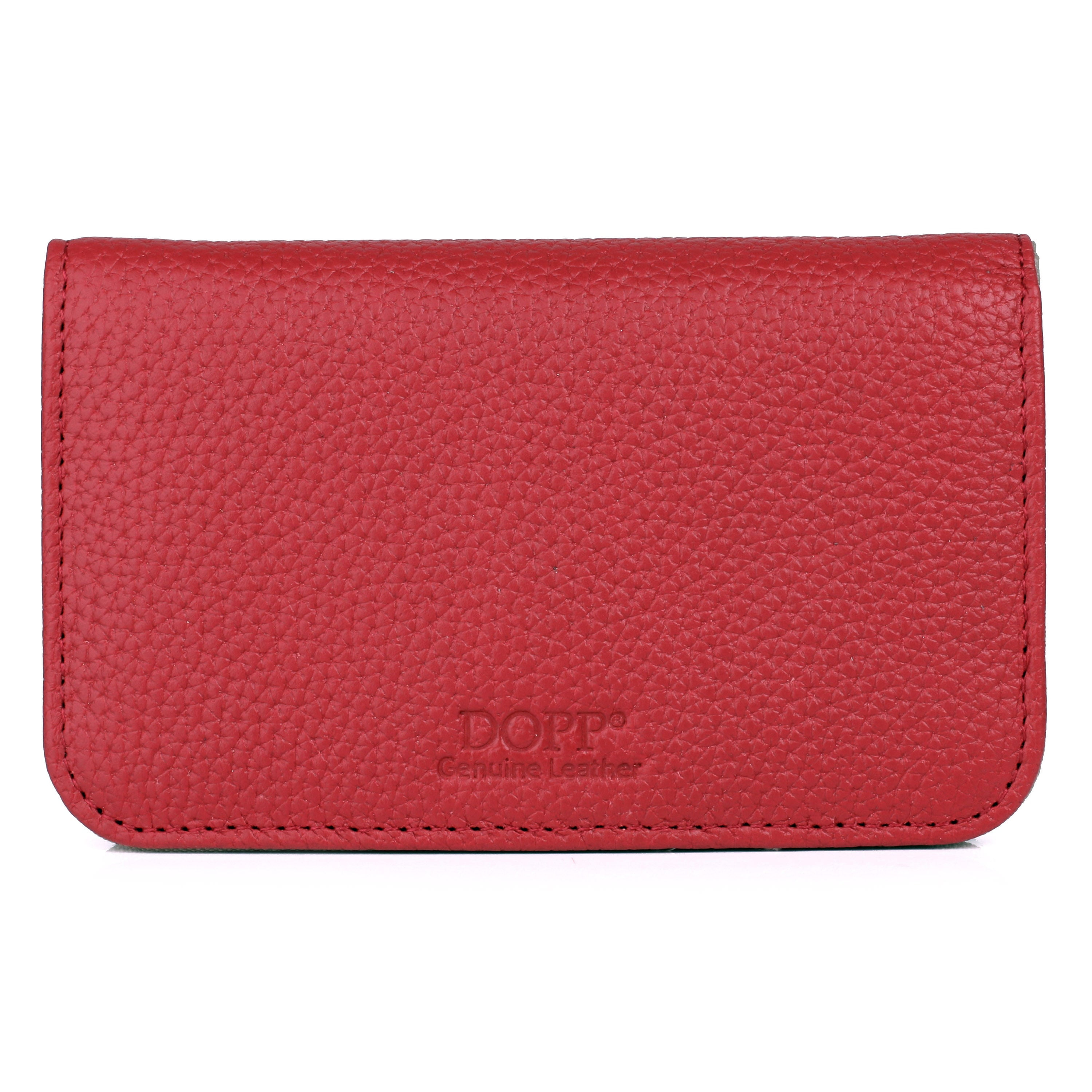 Dopp Women's Pik-Me-Up Snap Card Case Leather, Red - Walmart.com