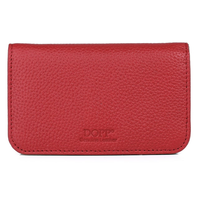 Dopp Women's Pik-Me-Up Snap Card Case Leather, Red - Walmart.com