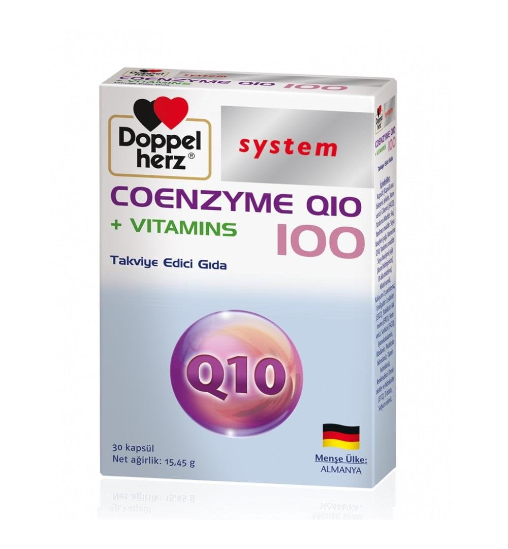 Doppelherz System Coenzyme Q10 + Vitamins 30 Capsules - Walmart Business Supplies