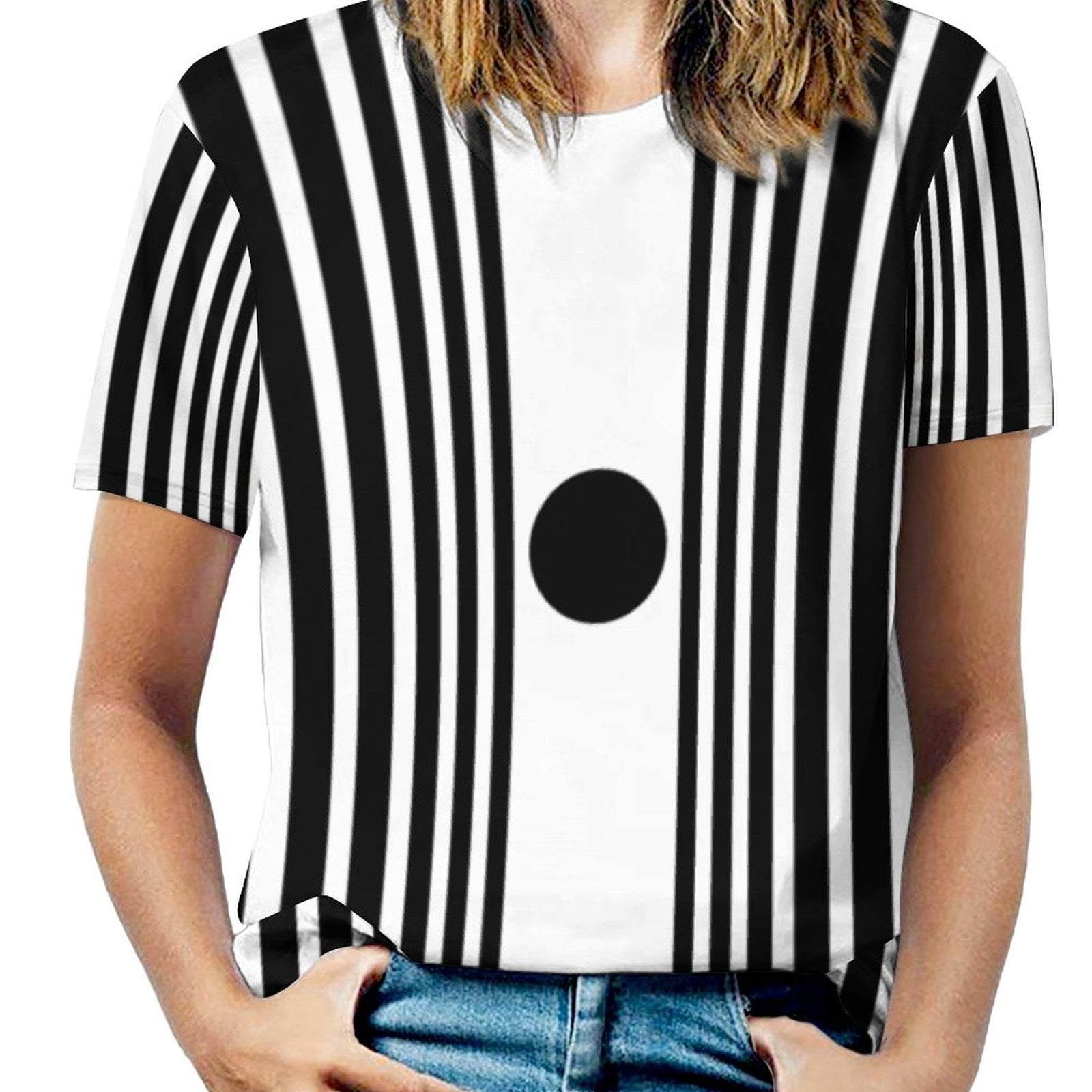 Doppler Effect New Fashion Zip Off Shoulder Top Short-Sleeve Women ...