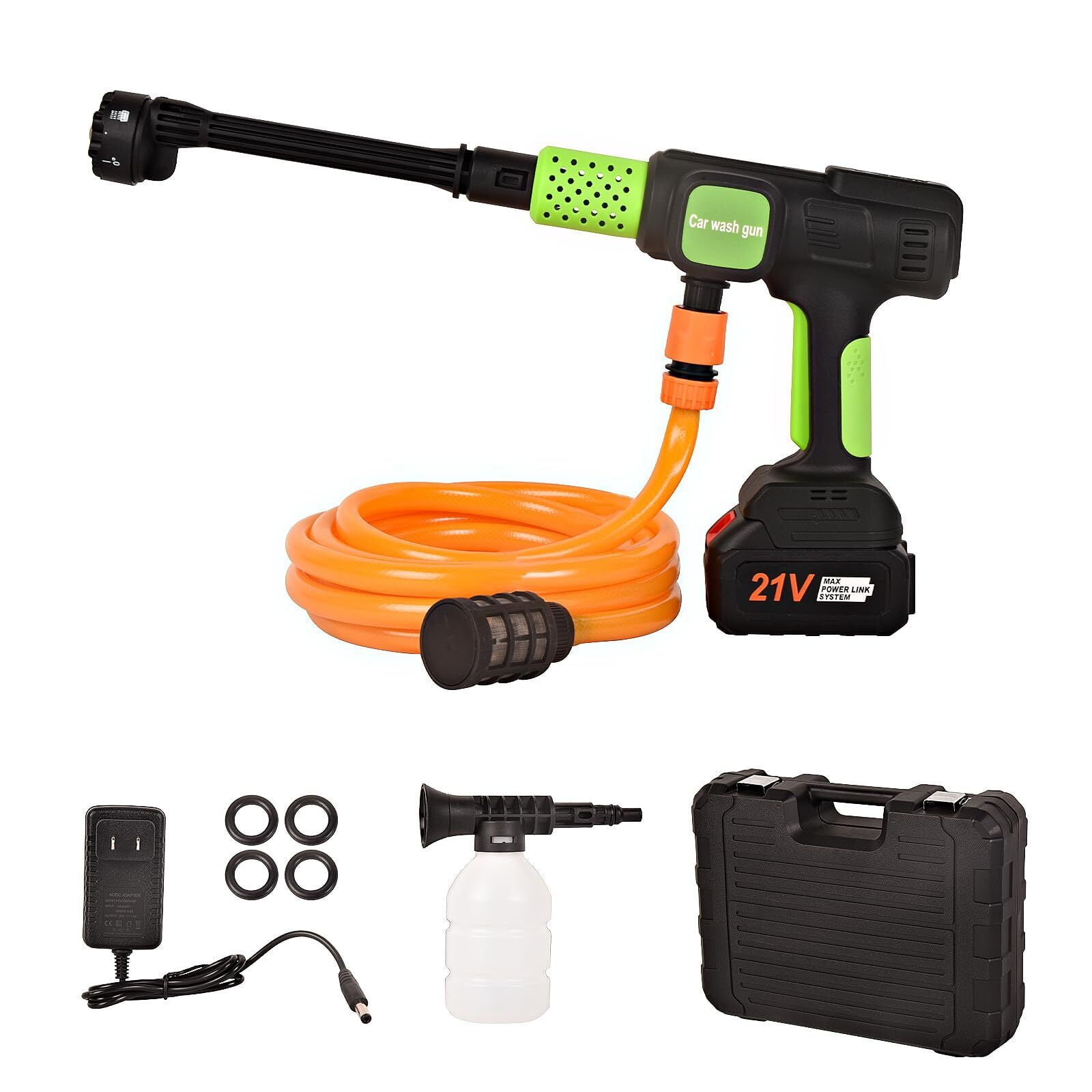 Doppy Cordless Pressure Washer 652PSI Power Cleaner with 4-Speed 6-in-1 ...