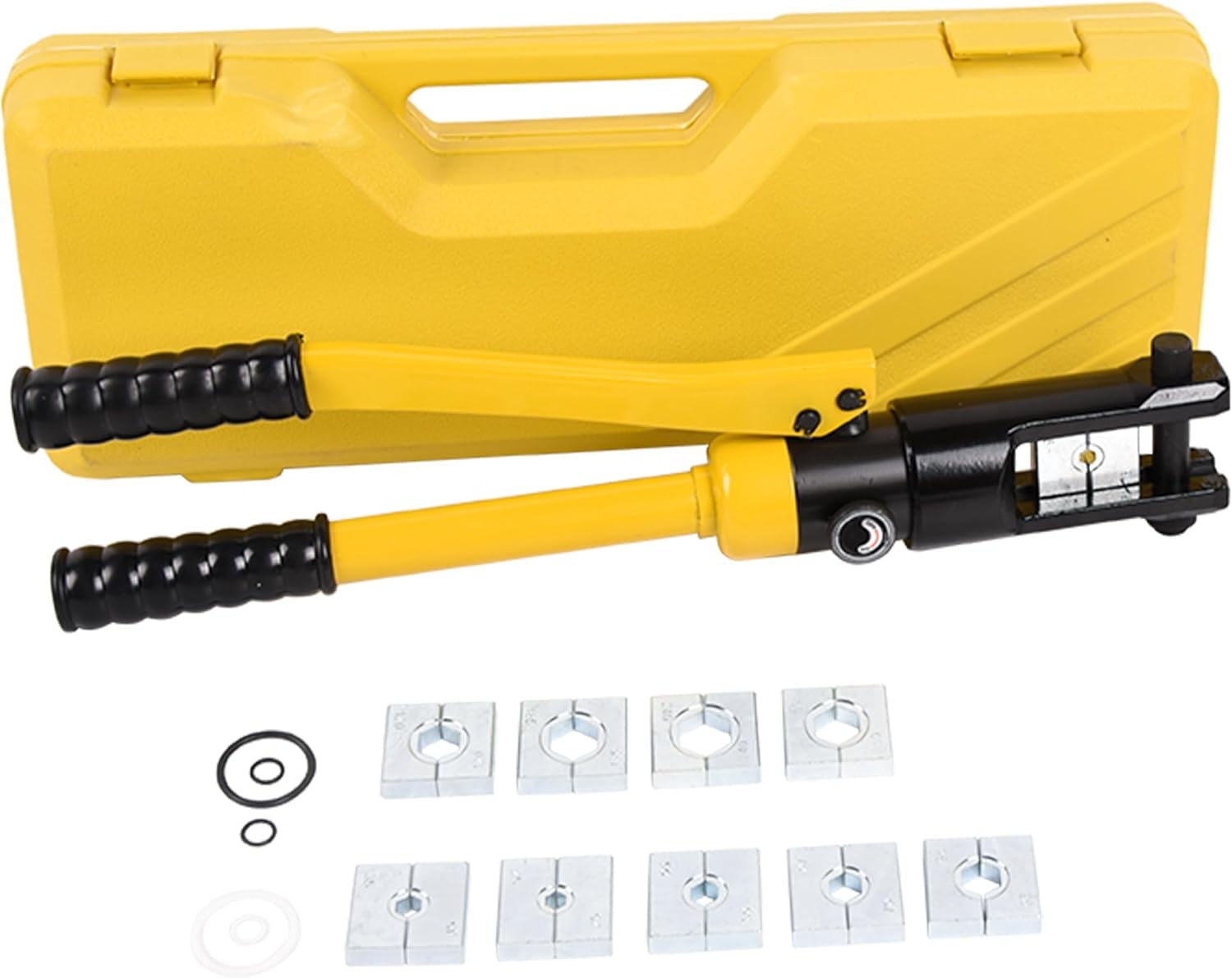 Doppy Hand Hydraulic Crimping Tool 14 Ton 6 AWG-4/0 AWG Wire Hydraulic Crimping Tool Set Cable ...