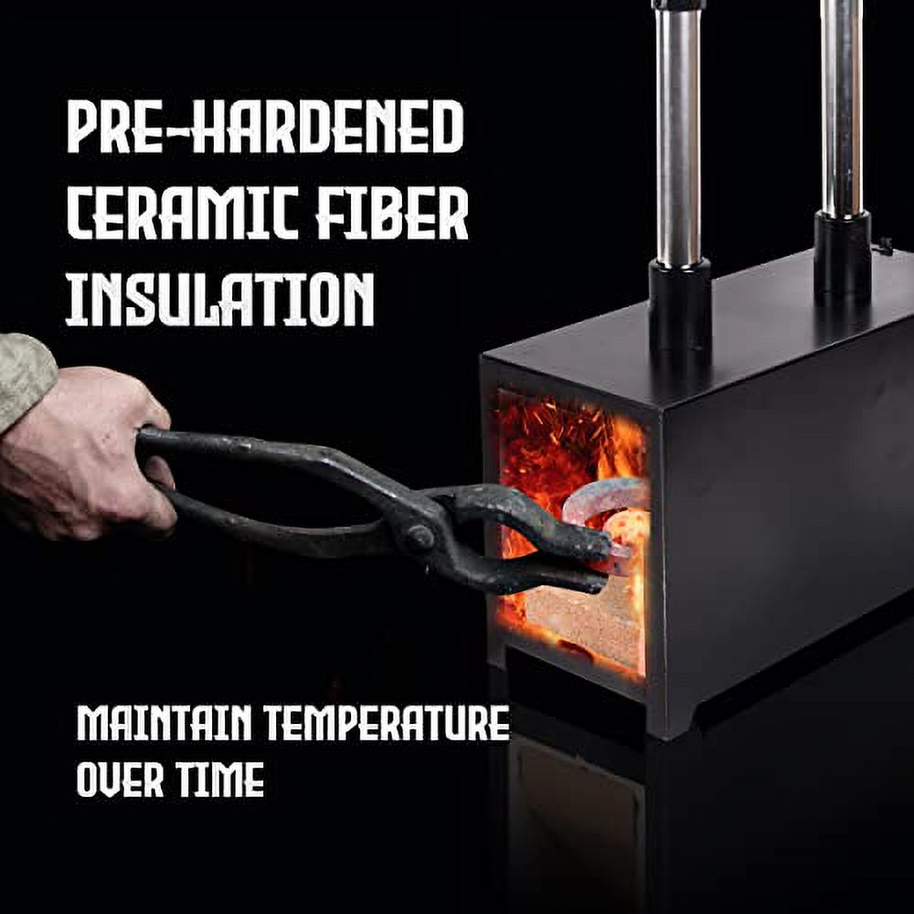 Doppy Propane Forge, Propane Knife Forge Double Burner Large Capacity ...