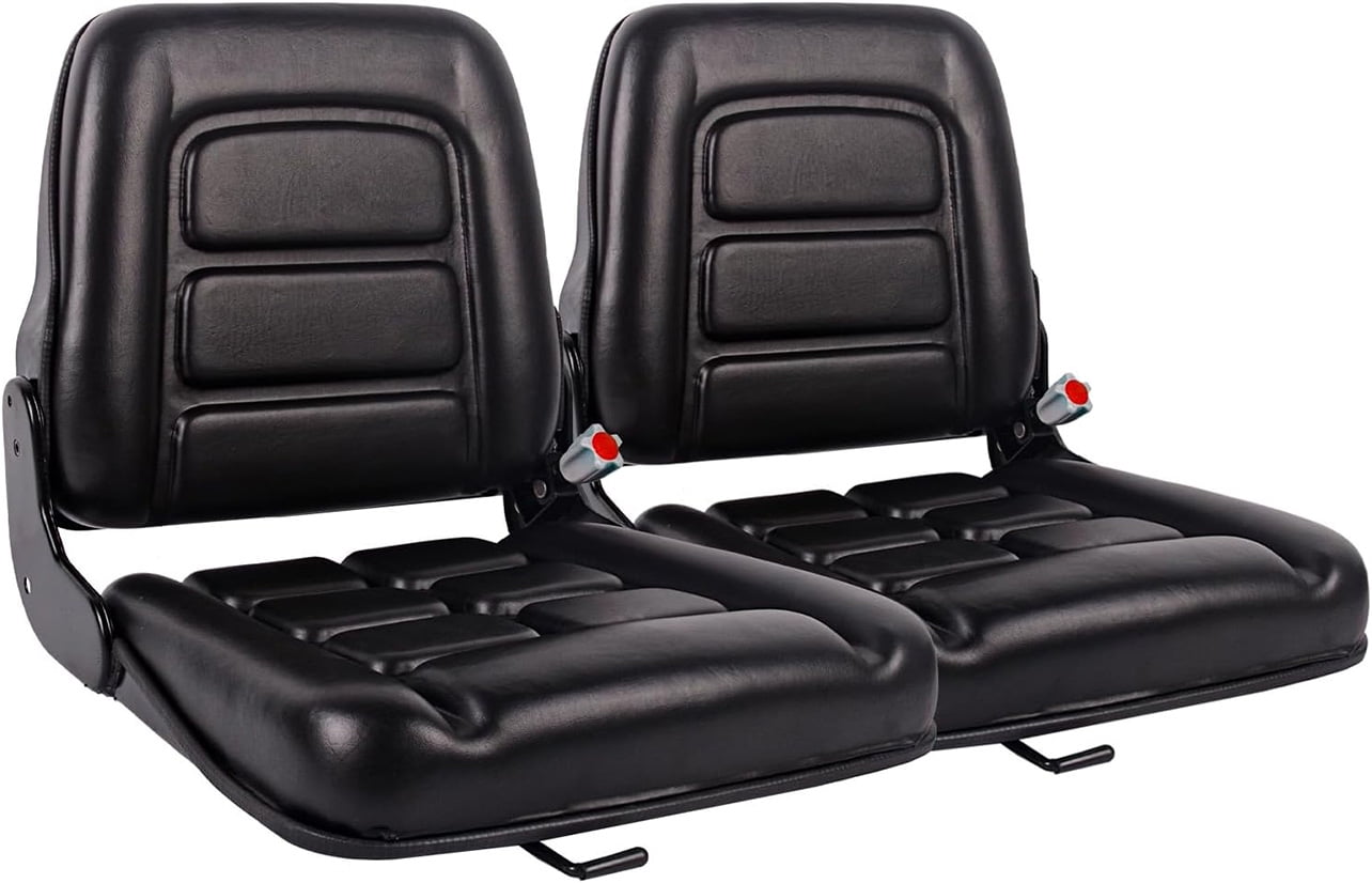 Doppy Universal Forklift Seat 2 Pack,80-110°Adjustable Angle Fold Down Forklift Seat,6.3"/ 160 ...