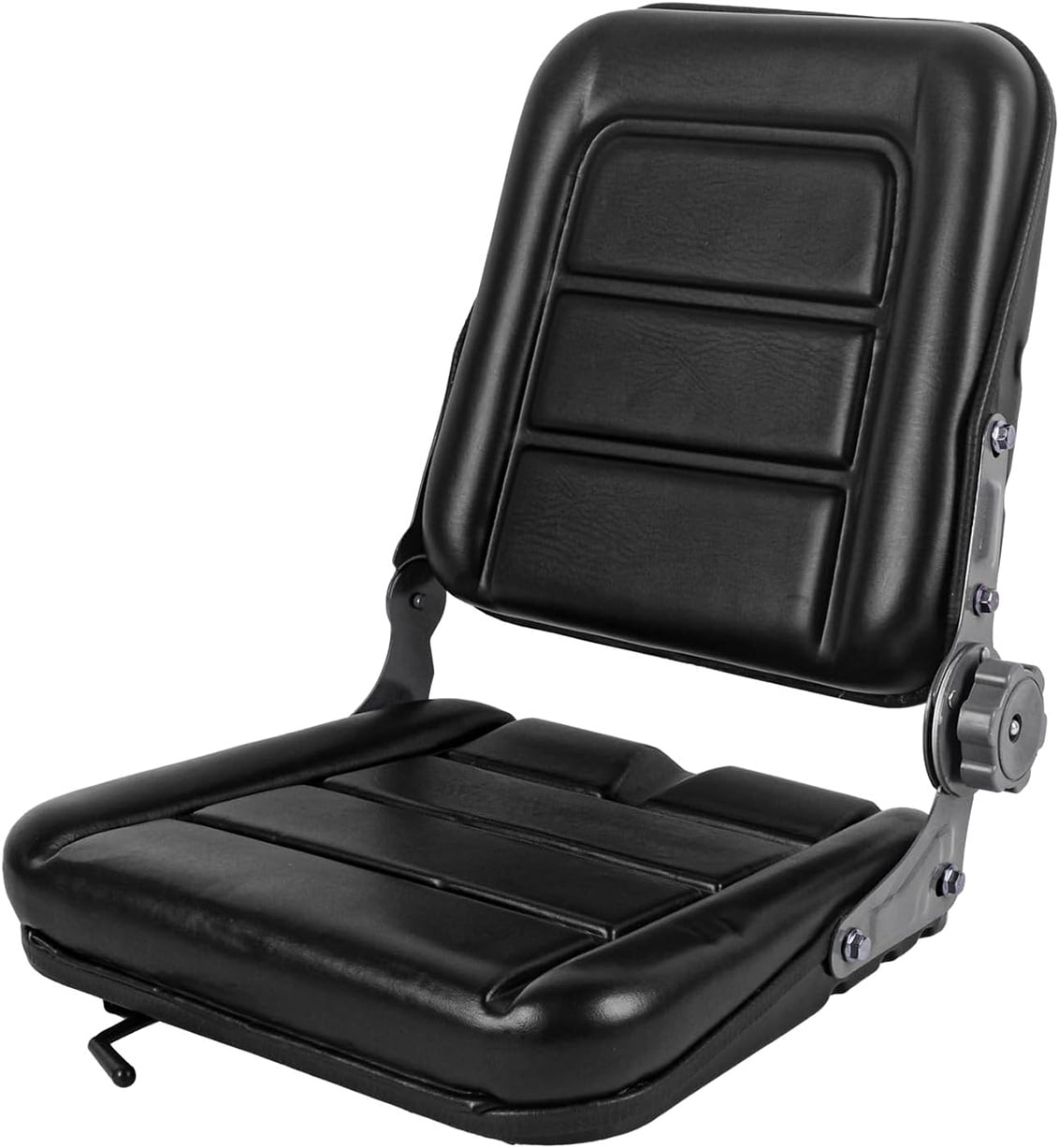 Doppy Universal Forklift Seat,Fold Down Forklift Seat with Adjustable Angle Backrest,PVC Leather ...