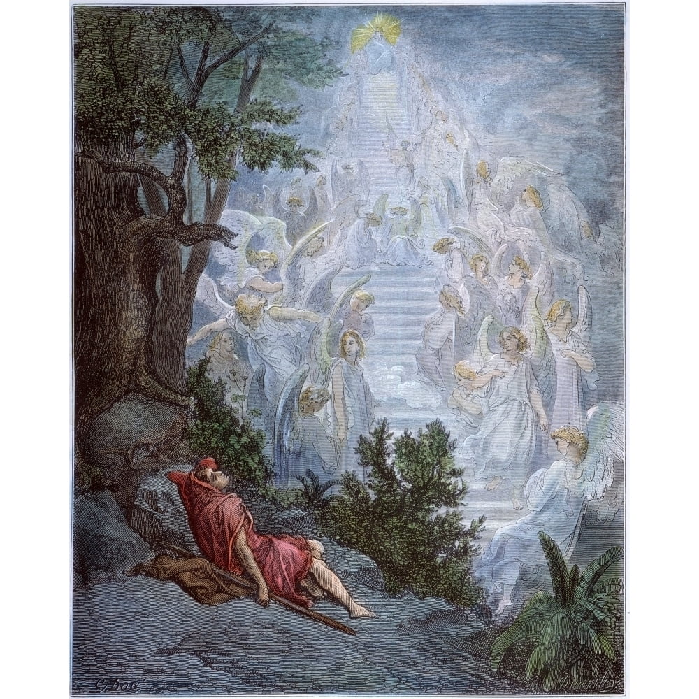 Dor Jacob S Dream N And Jacob Dreamed And Behold A Ladder Set Up On