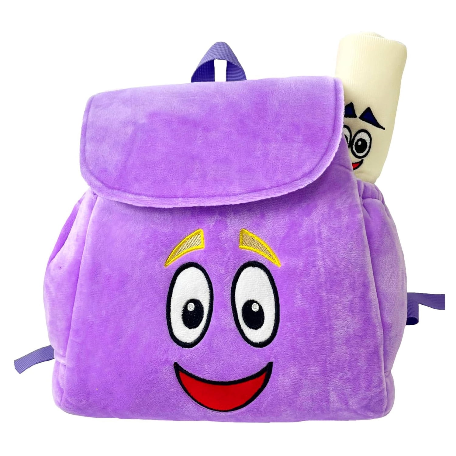 Dora Explorer Plush Backpack, 9.5 Inches School Book Bag with Map for ...