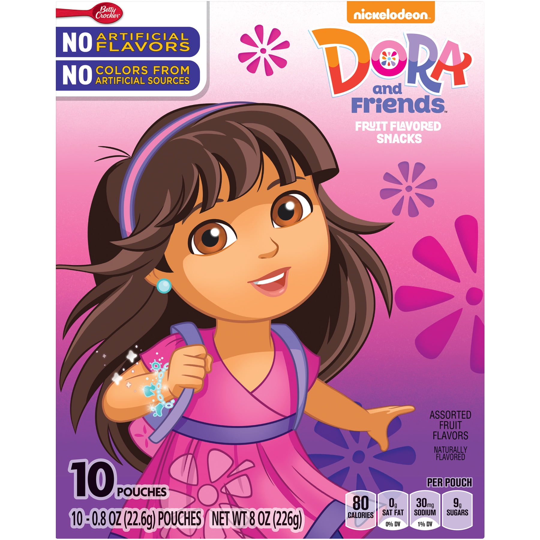 Dora And Friends Fruit Flavored Snacks Assorted Flavors 10 Ct 8 Oz