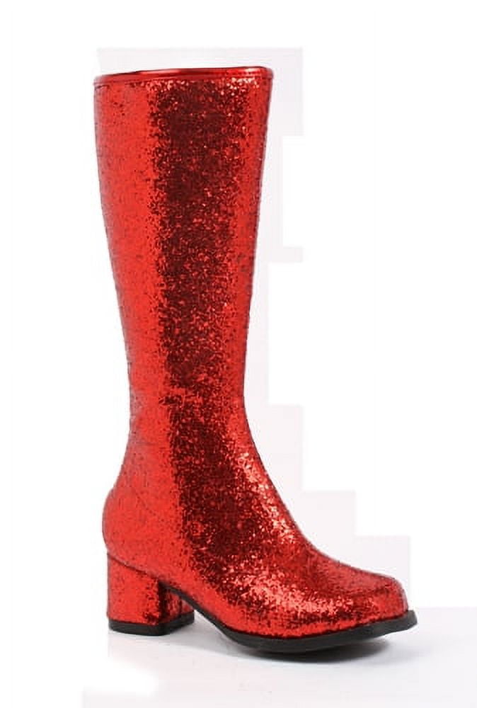 Dora Girls Red Glitter 1.75" Go Go Boots size Large 2-3 - Walmart.com