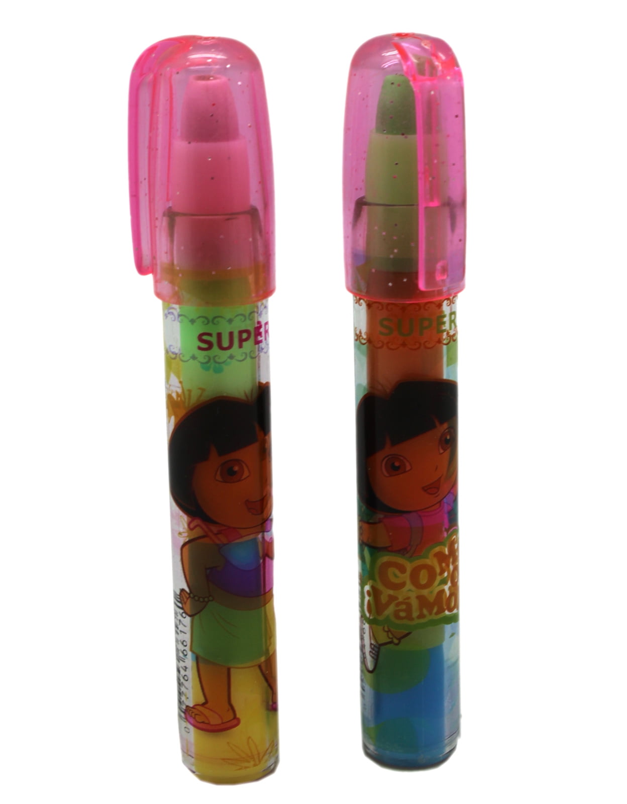 Dora Rainbow Colored Eraser Cartridges Pen Set (2pc) - Walmart.com