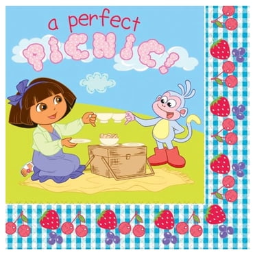 Dora the Explorer 'Dora & Boots' Small Napkins (16ct) - Walmart.com