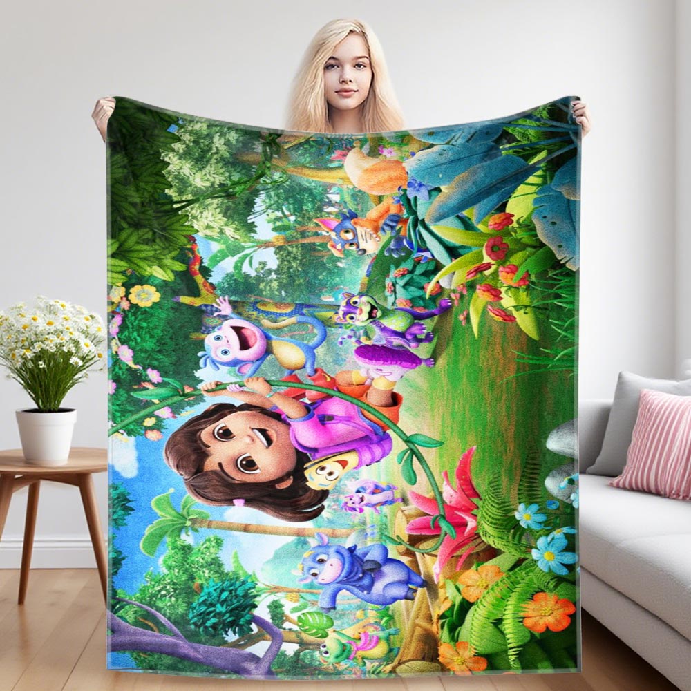 Dora The Explorer Blankets Gift Throw Birthday Christmas 60"X80 ...
