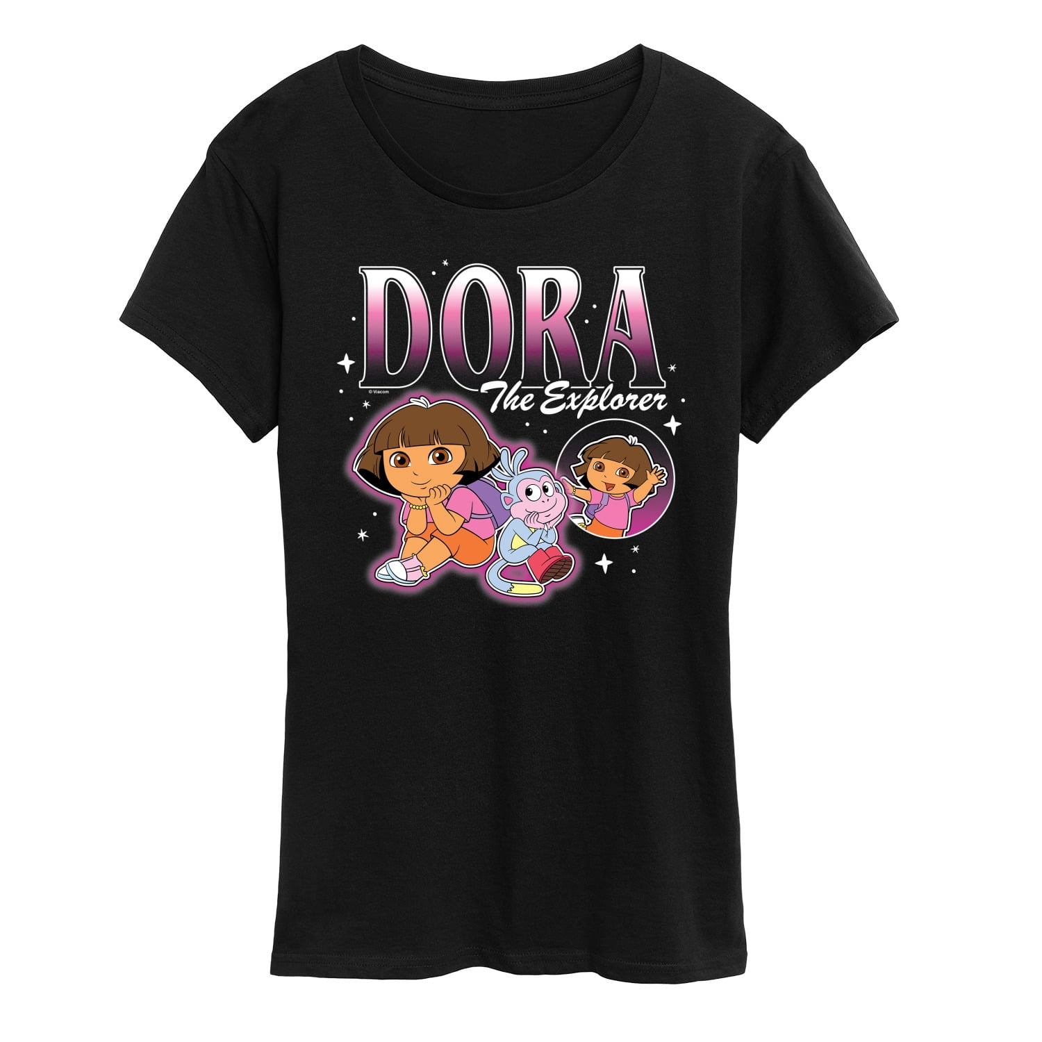 Dora The Explorer - Bootleg - Women's Short Sleeve Graphic T-Shirt ...