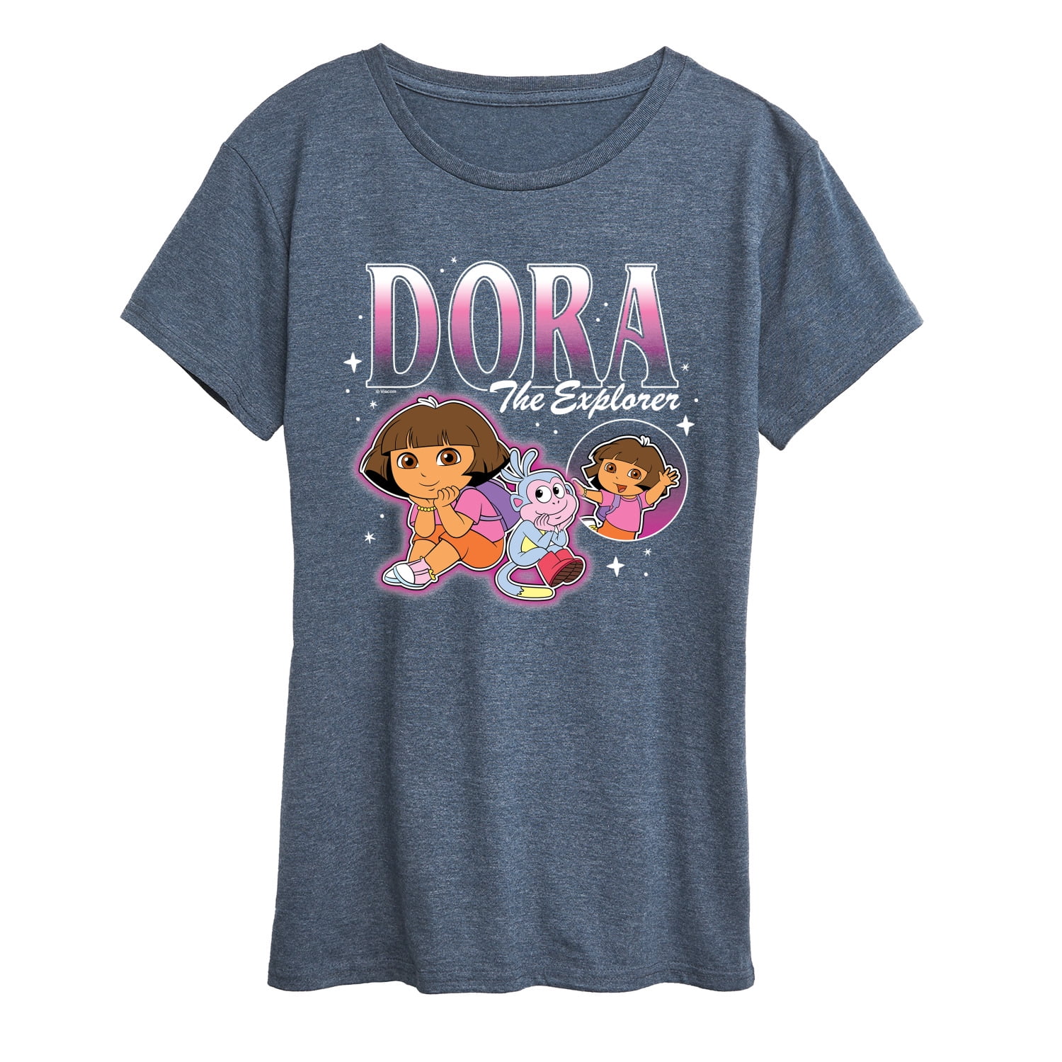 Dora The Explorer - Bootleg - Women's Short Sleeve Graphic T-Shirt ...