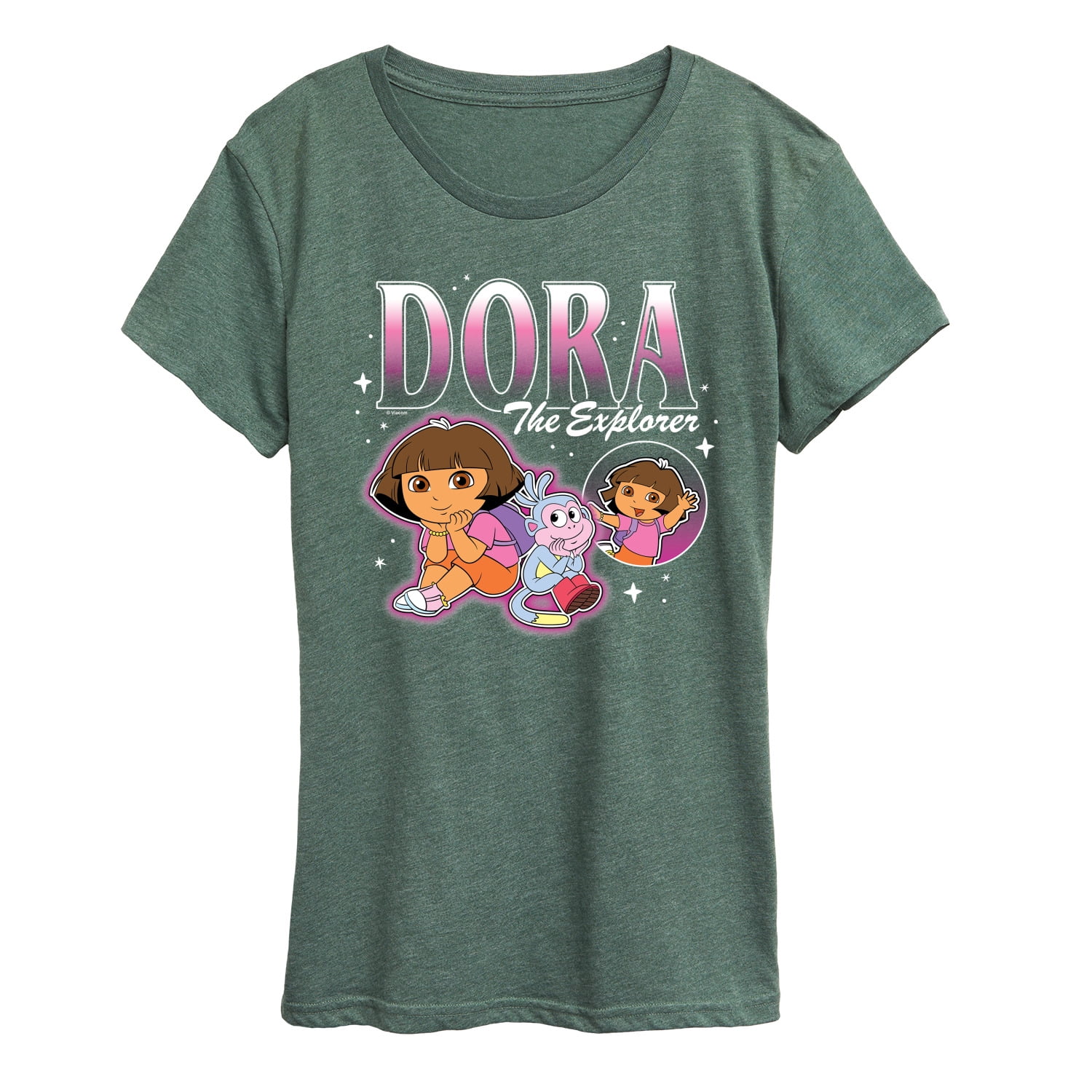 Dora The Explorer - Bootleg - Women's Short Sleeve Graphic T-Shirt ...