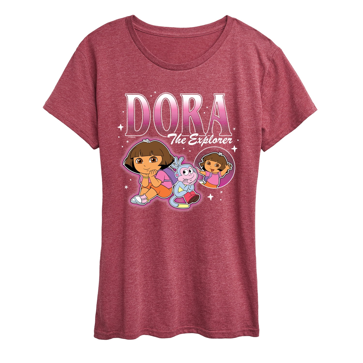 Dora The Explorer - Bootleg - Women's Short Sleeve Graphic T-Shirt ...