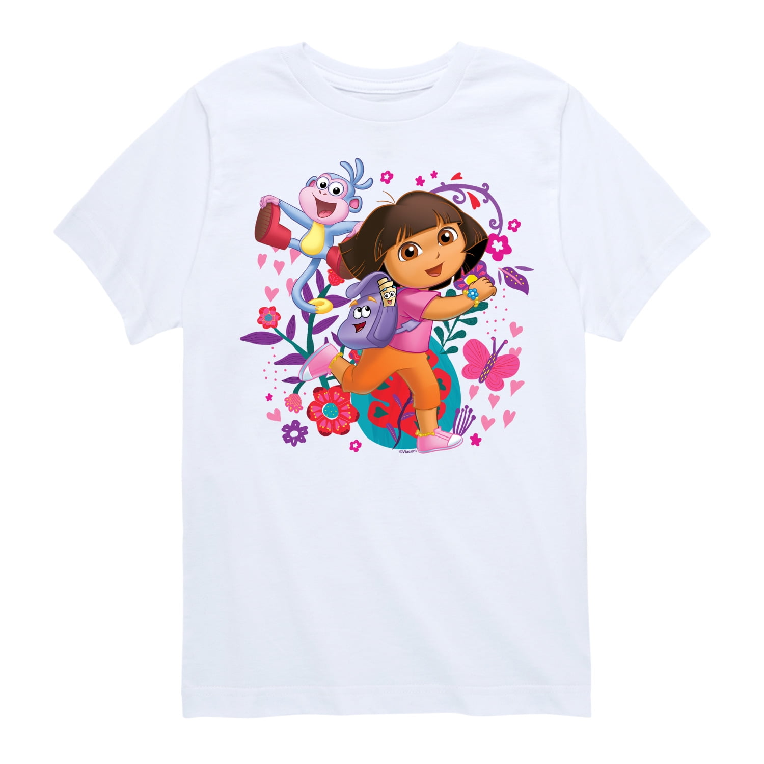 Dora The Explorer - Boots Backpack Map With Flowers - Toddler And Yuoth ...