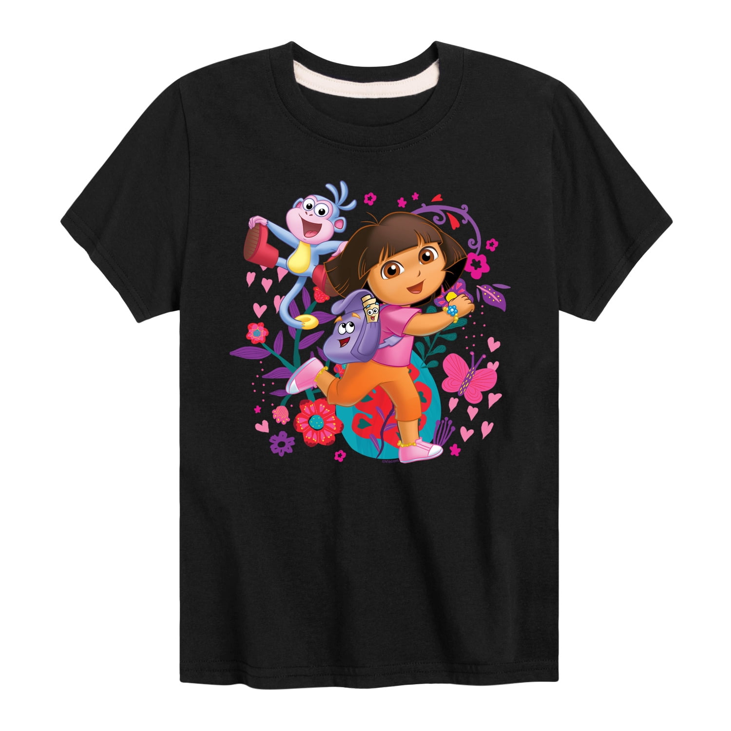 Dora The Explorer - Boots Backpack Map With Flowers - Toddler And Yuoth ...
