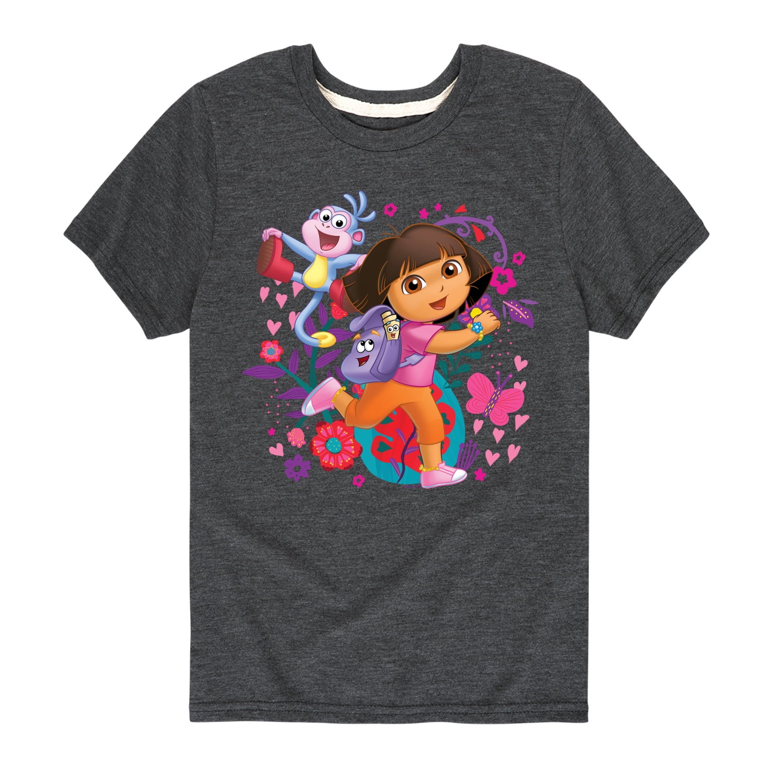 Dora The Explorer - Boots Backpack Map With Flowers - Toddler And Yuoth ...