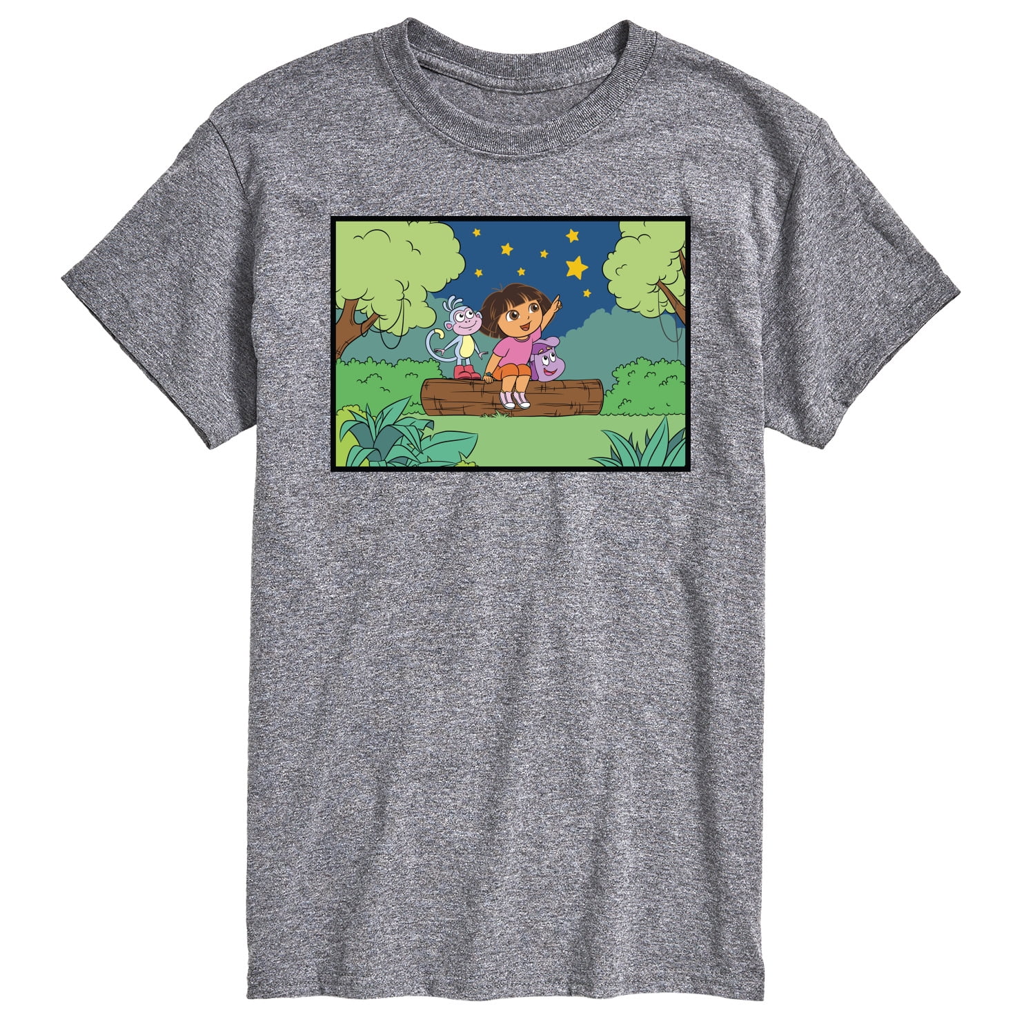 Dora The Explorer - Boots Stars - Men's Short Sleeve Graphic T-Shirt ...