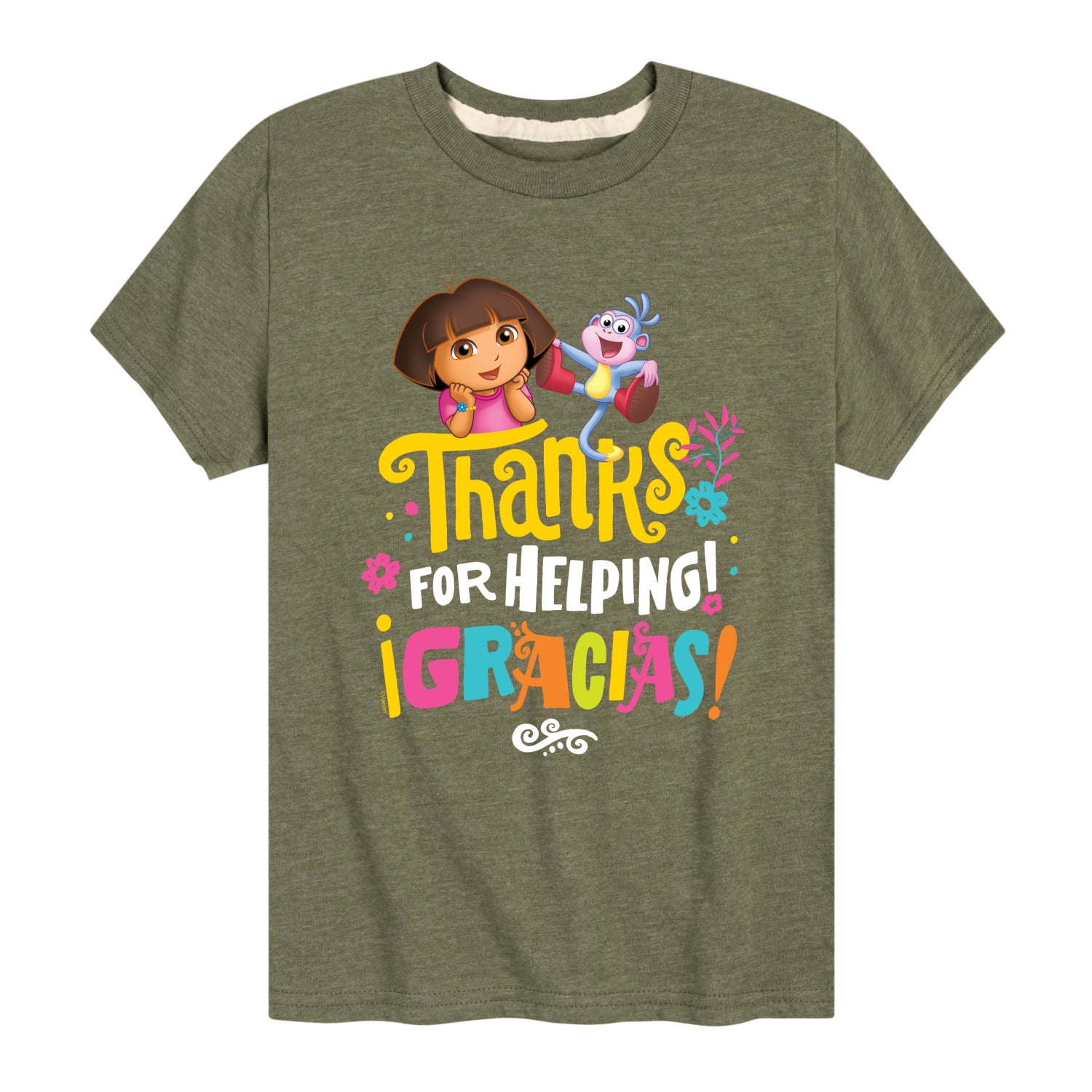 Dora The Explorer - Boots Thanks For Helping - Toddler And Youth Short ...