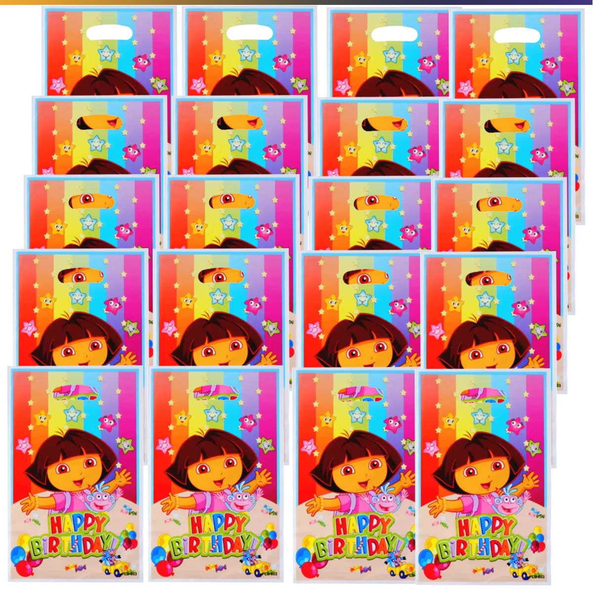 Dora The Explorer Candy Treat Bag Goodie Birthday Gift Bags Party ...