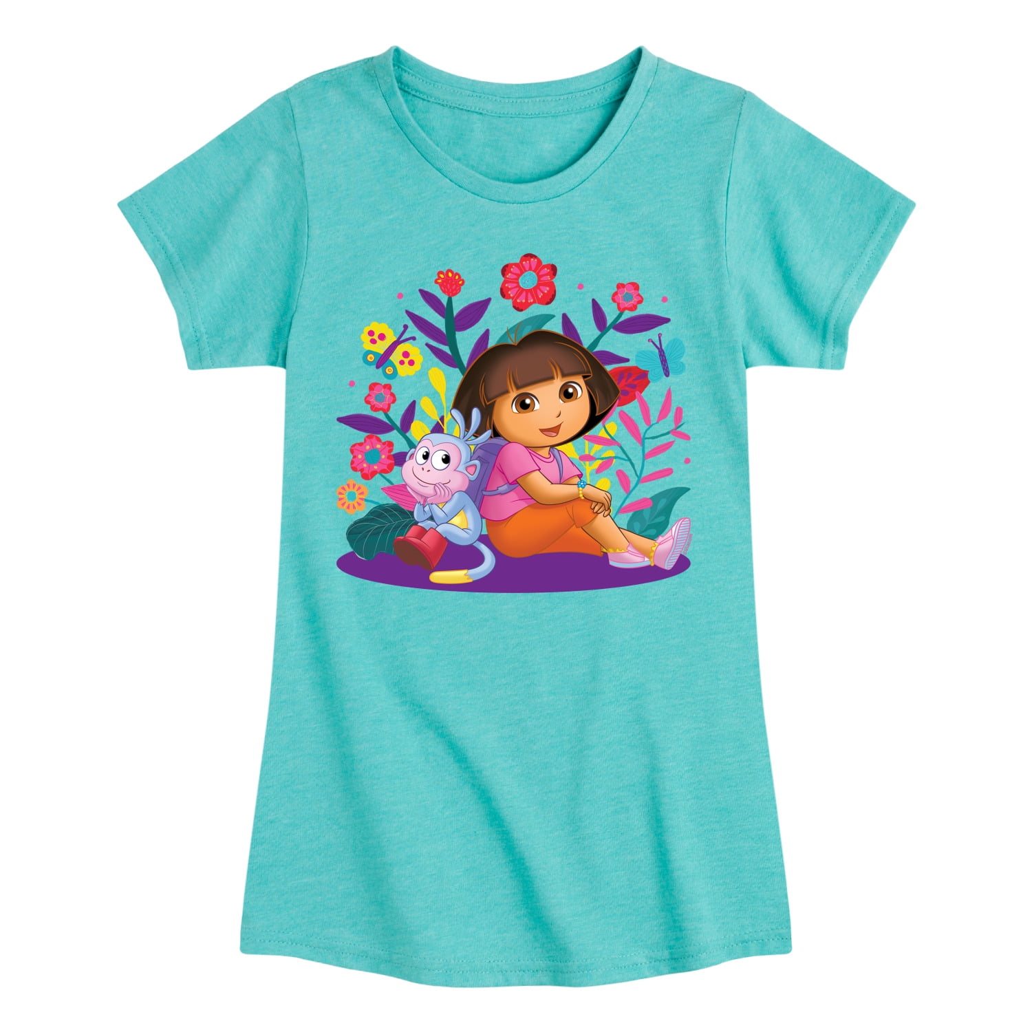 Dora The Explorer - Dora And Boots - Toddler And Youth Girls Fitted ...