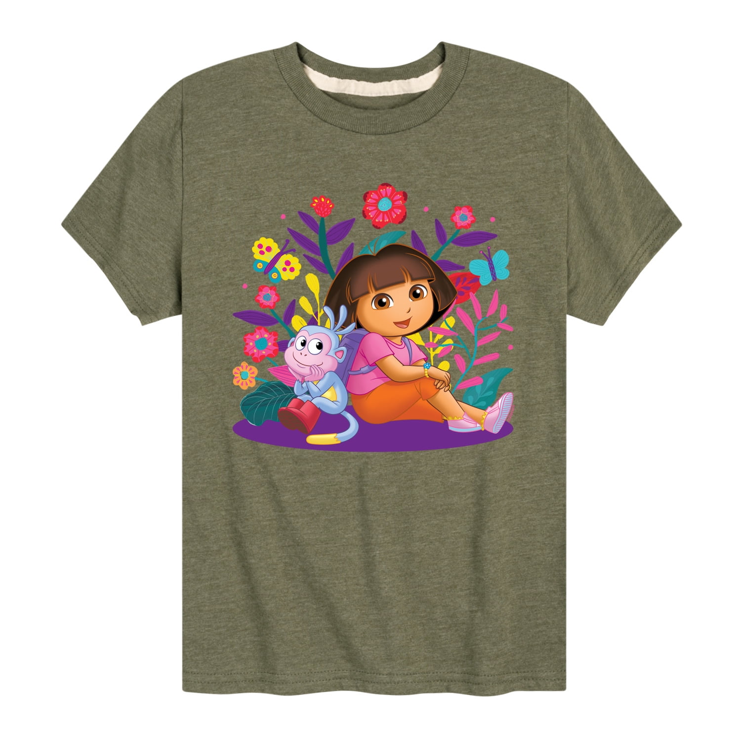 Dora The Explorer - Dora And Boots - Toddler And Youth Short Sleeve ...