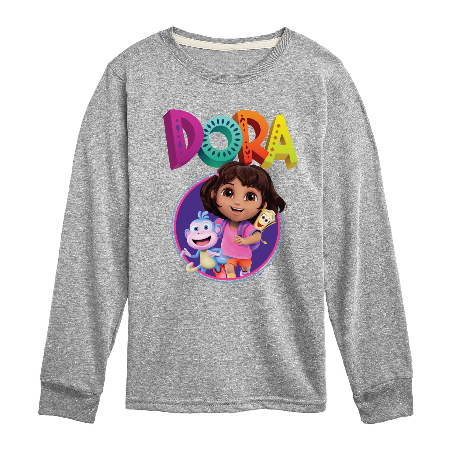 Dora The Explorer - Dora - Youth Boys Long Sleeve Graphic T-Shirt ...