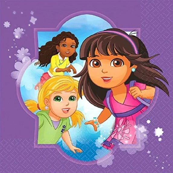 Dora The Explorer Friends Nick Jr Kids Birthday Party Paper Luncheon ...