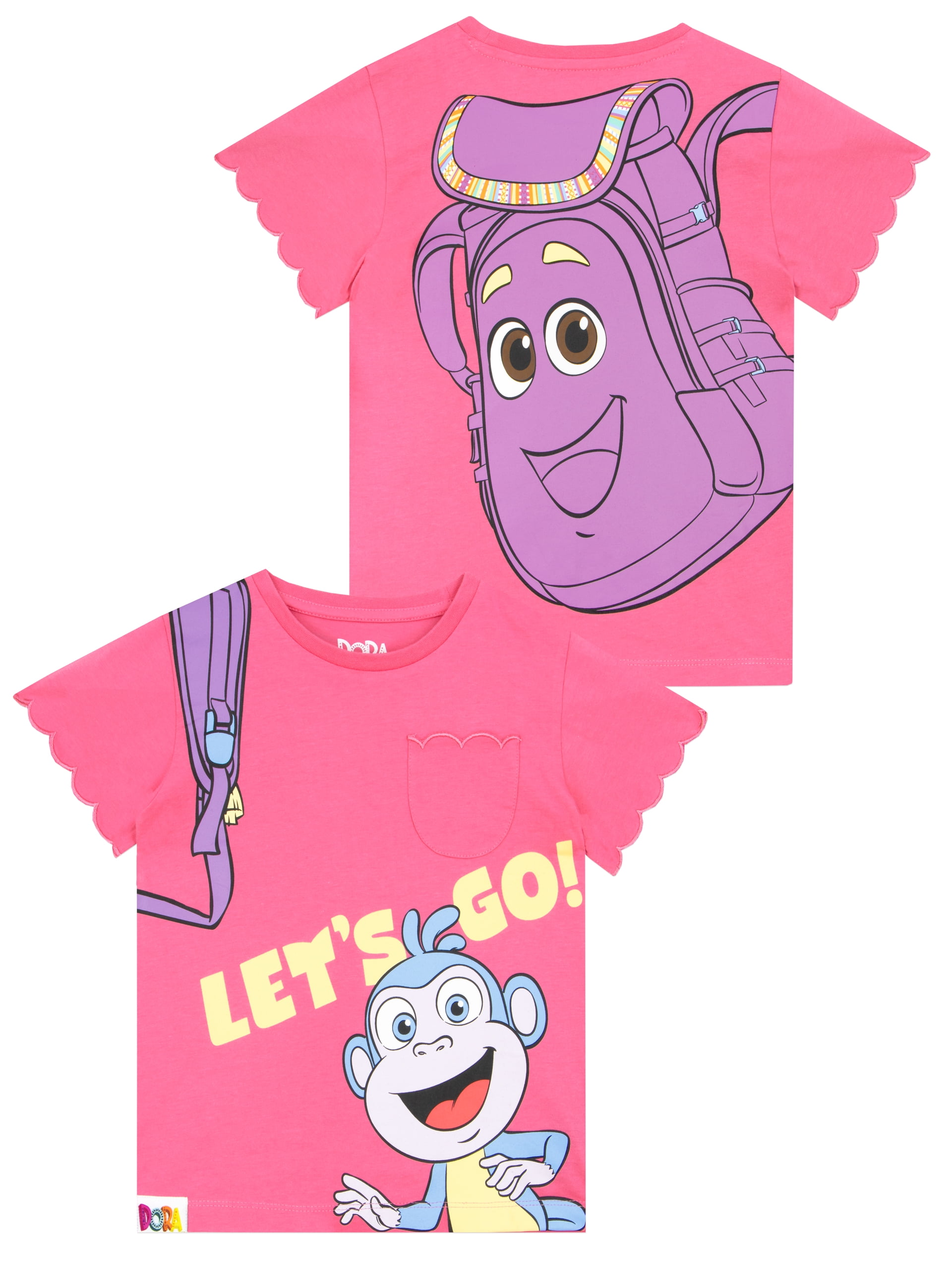 Dora The Explorer Girls Dora T-Shirt Pink Sizes 3T-8 - Walmart.com