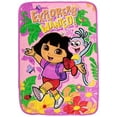 Dora The Explorer Soft and Cuddly Plush Toddler Blanket - Walmart.com