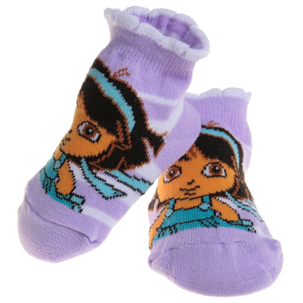 Dora The Explorer - Purple Baby Socks - Walmart.com