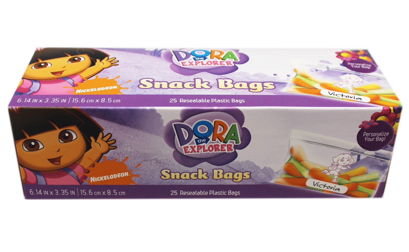 Dora The Explorer Resealable Kids Snack Bags (25 Count) - Walmart.com